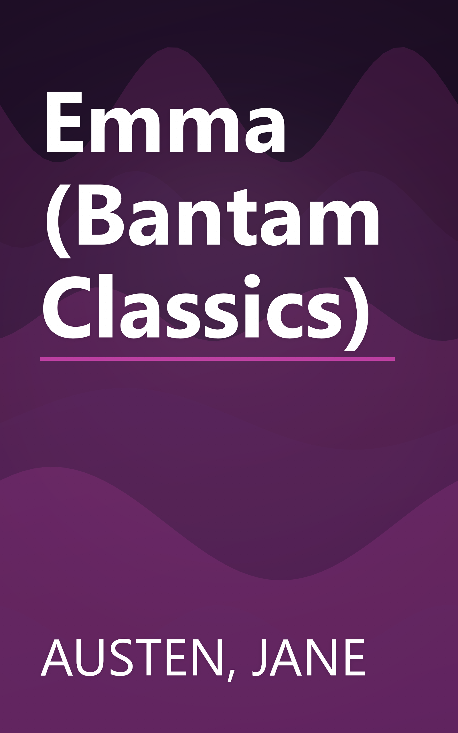 Emma (Bantam Classics) book cover