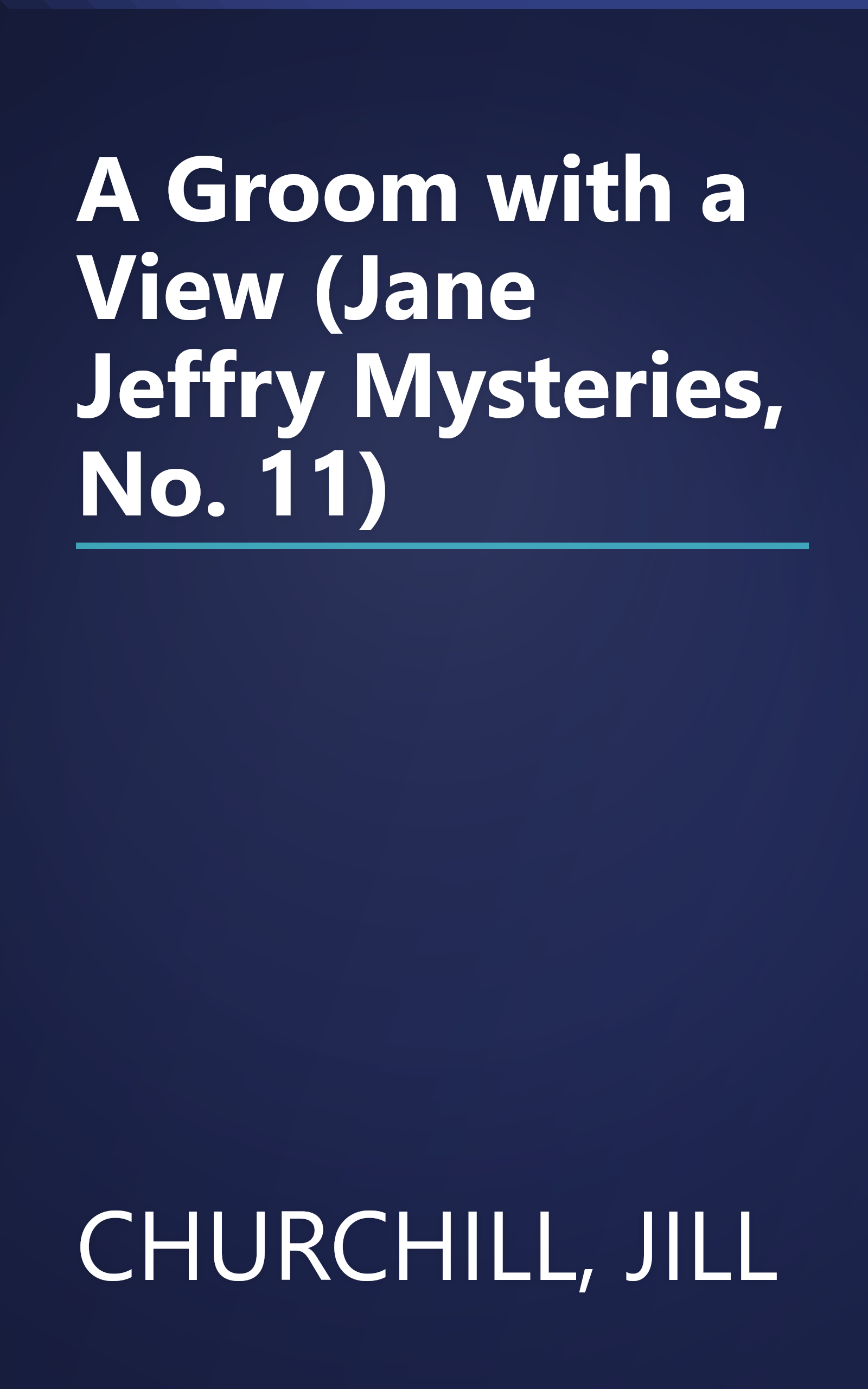 A Groom with a View (Jane Jeffry Mysteries, No. 11) book cover