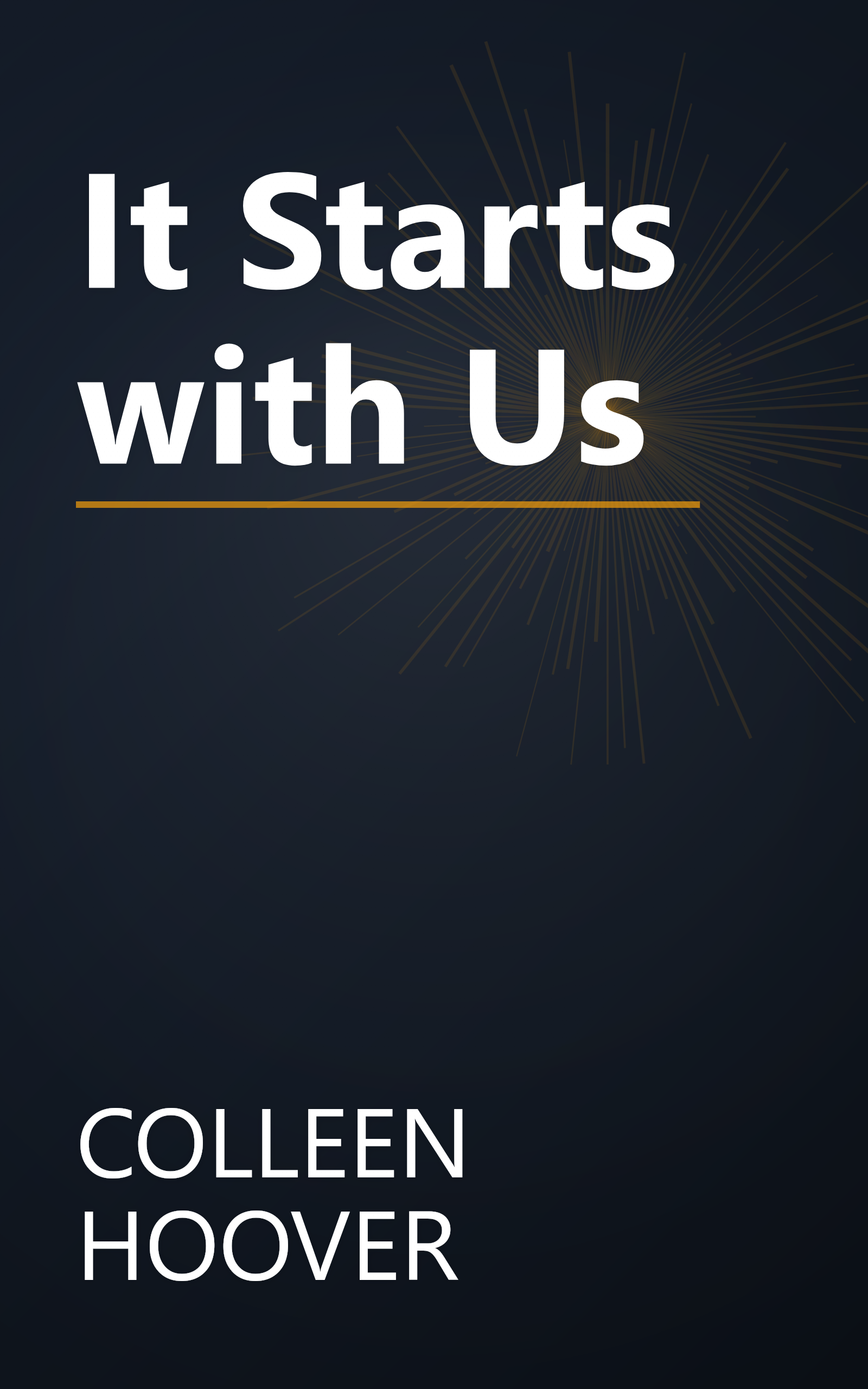 It Starts with Us book cover