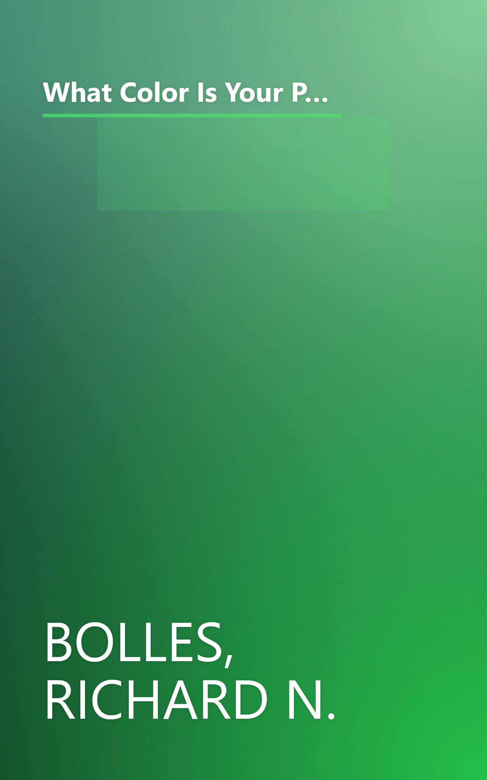 What Color Is Your Parachute? 1990: A Practical Manual for Job Hunters and Career Changers (What Color Is Your Parachute? (Paperback)) book cover