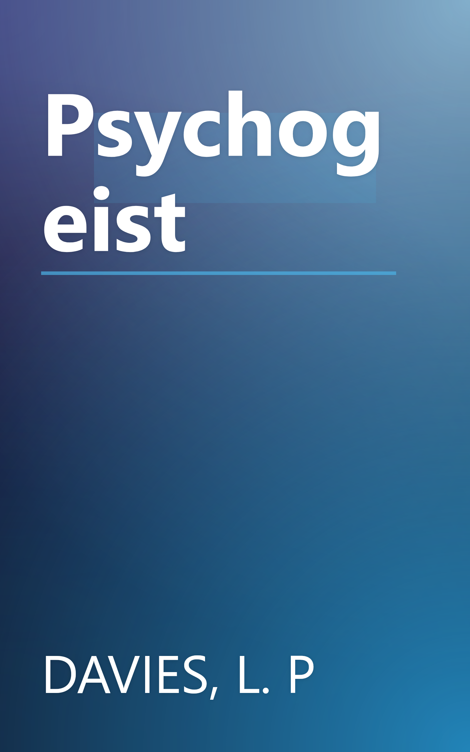 Psychogeist book cover
