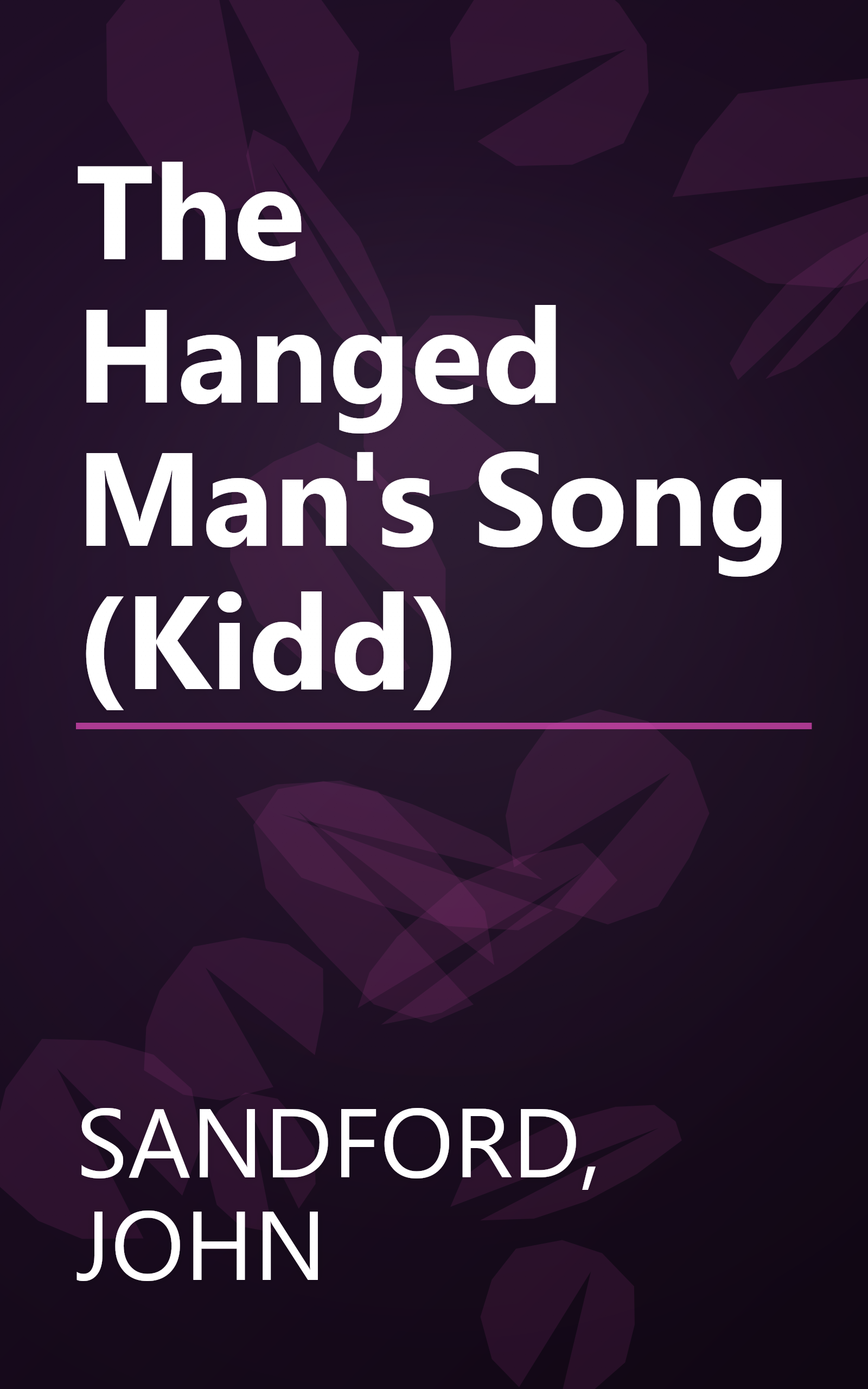 The Hanged Man's Song (Kidd) book cover