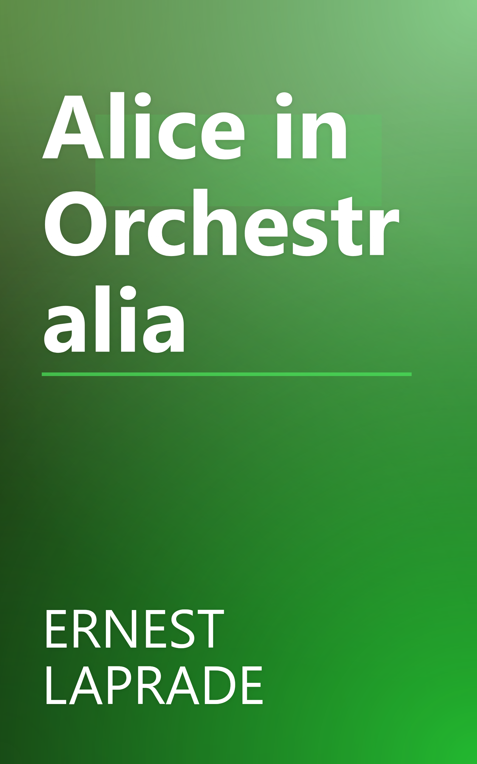 Alice in Orchestralia book cover