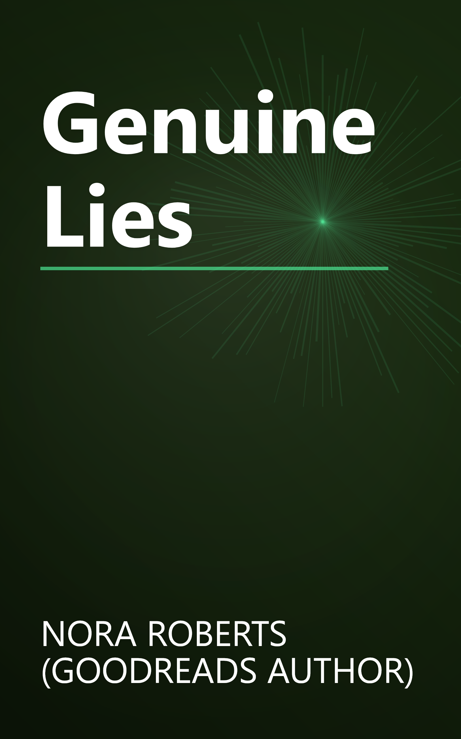 Genuine Lies book cover