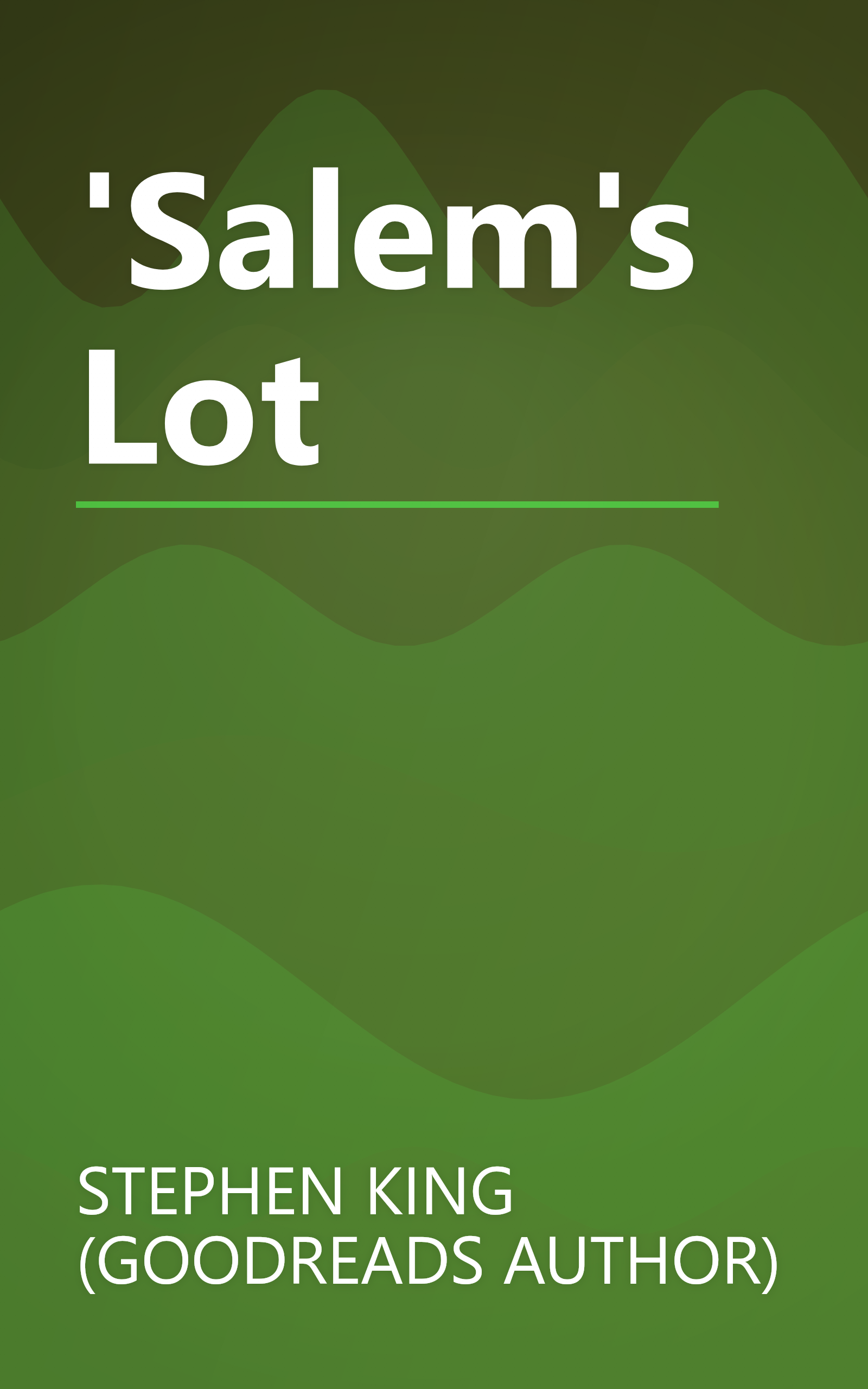 'Salem's Lot book cover