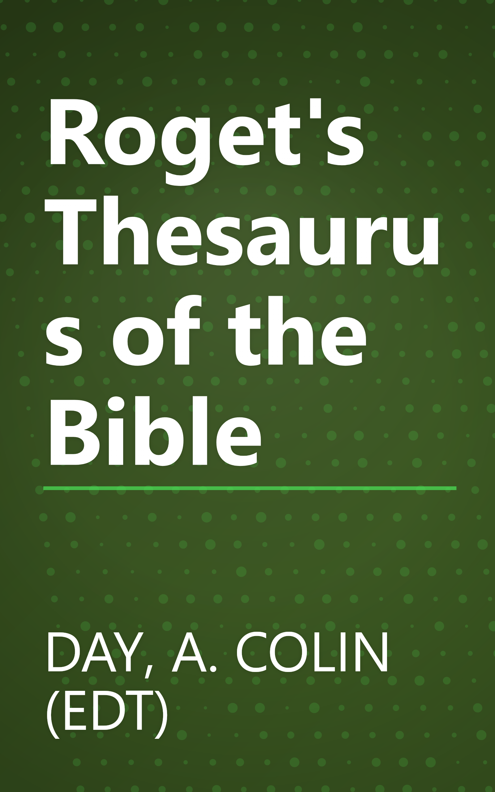 Roget's Thesaurus of the Bible book cover