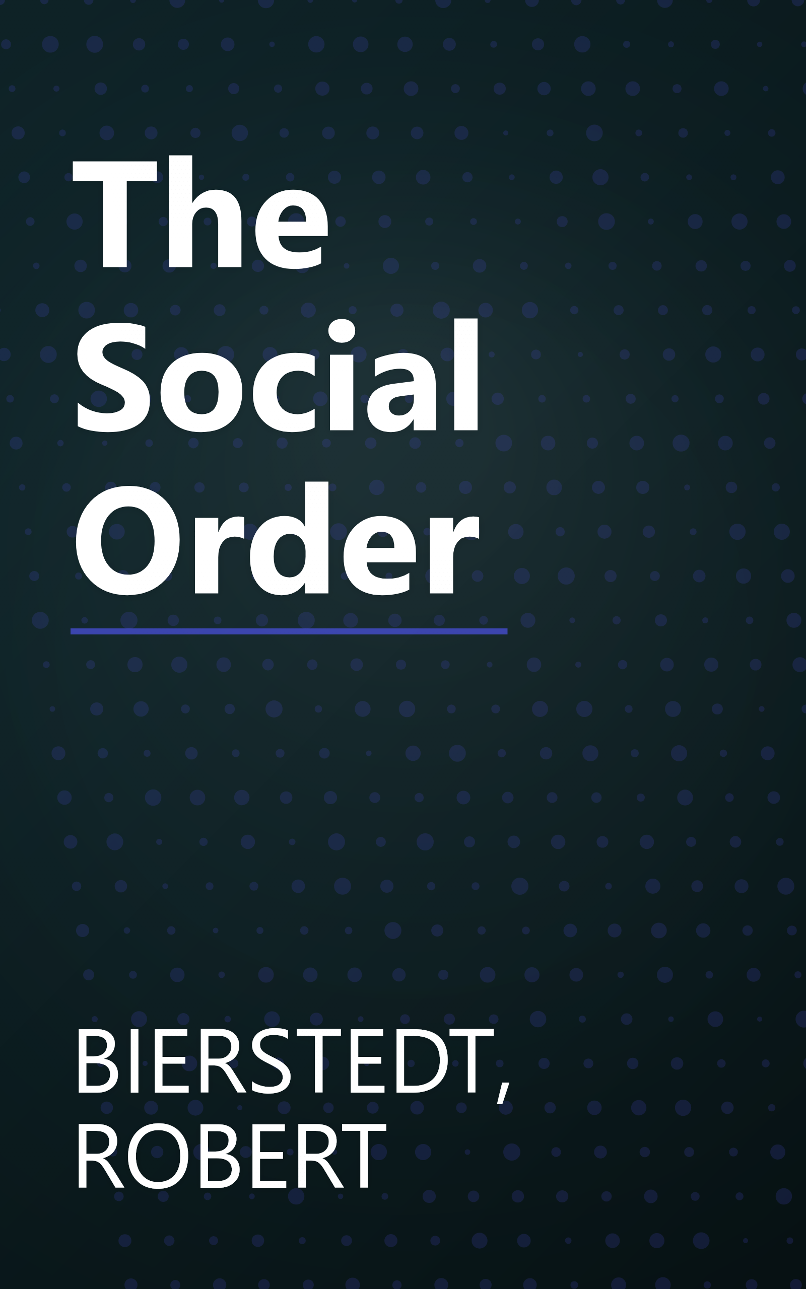The Social Order book cover