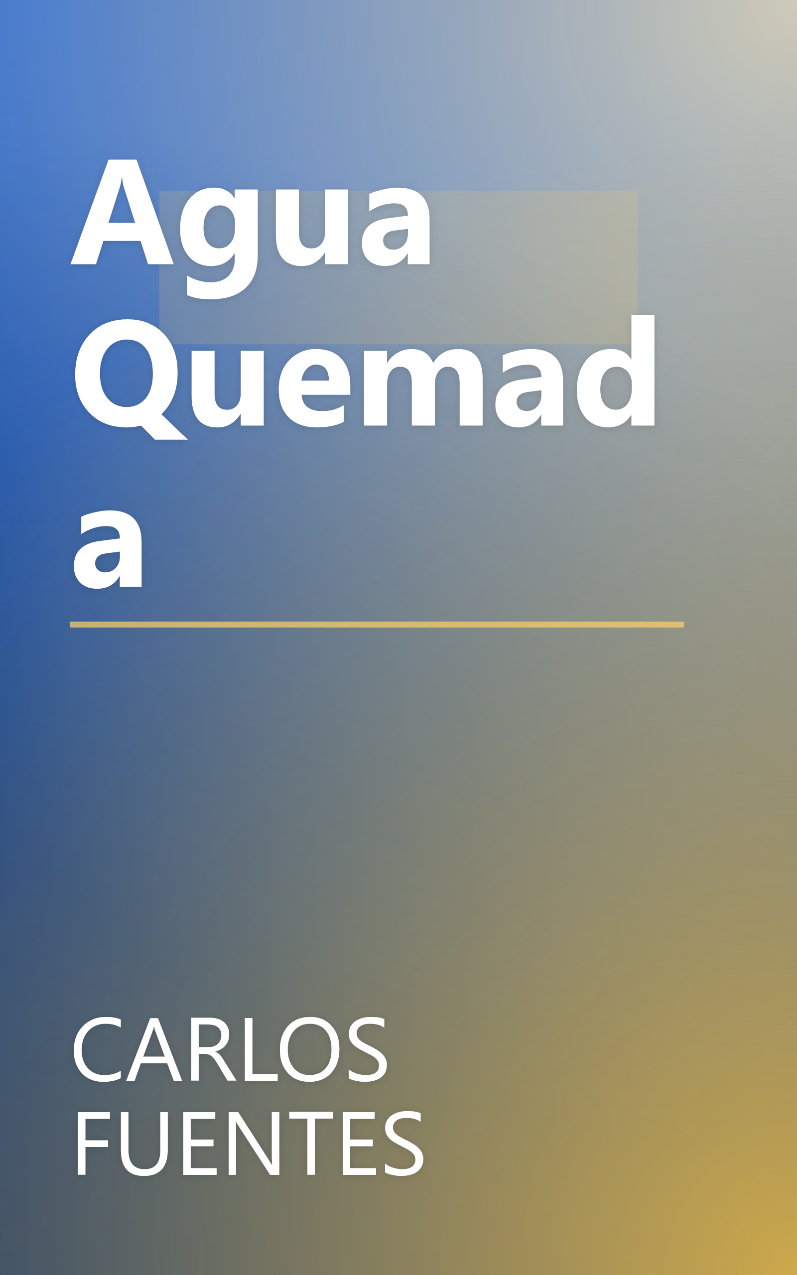 Agua Quemada book cover