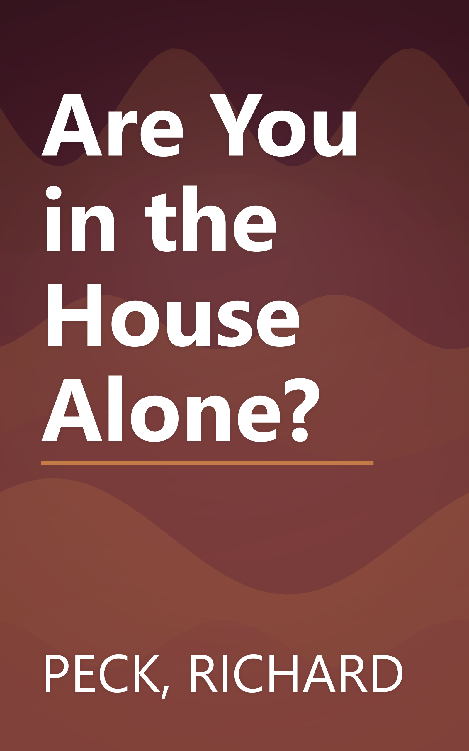 Are You in the House Alone? book cover