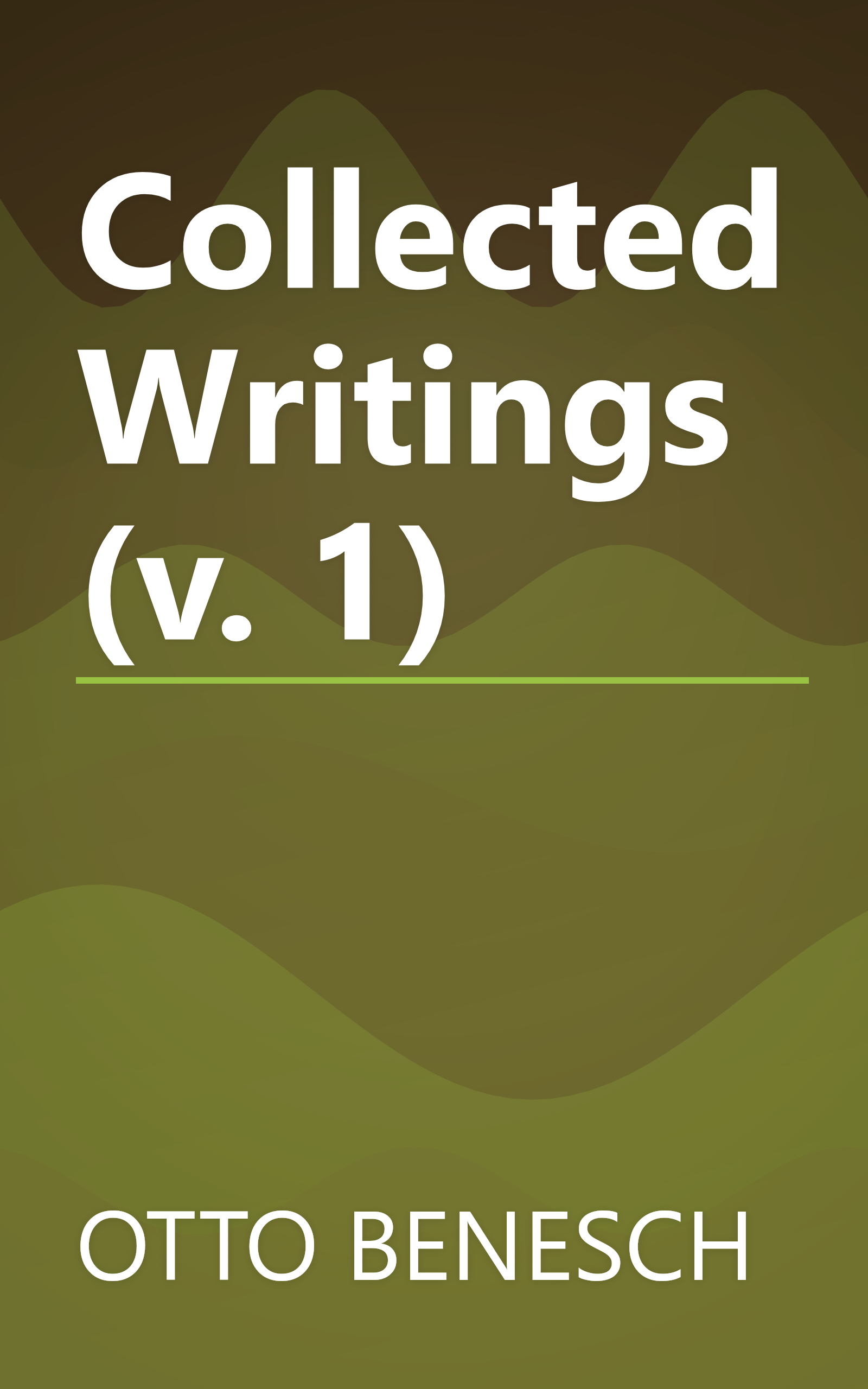 Collected Writings (v. 1) book cover