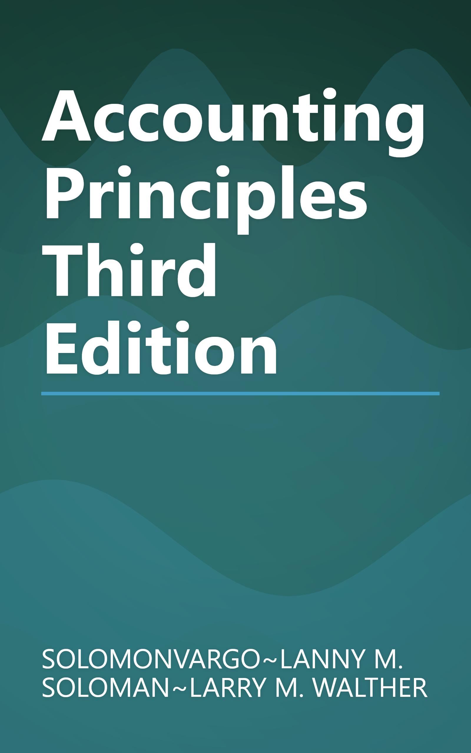Accounting Principles Third Edition book cover