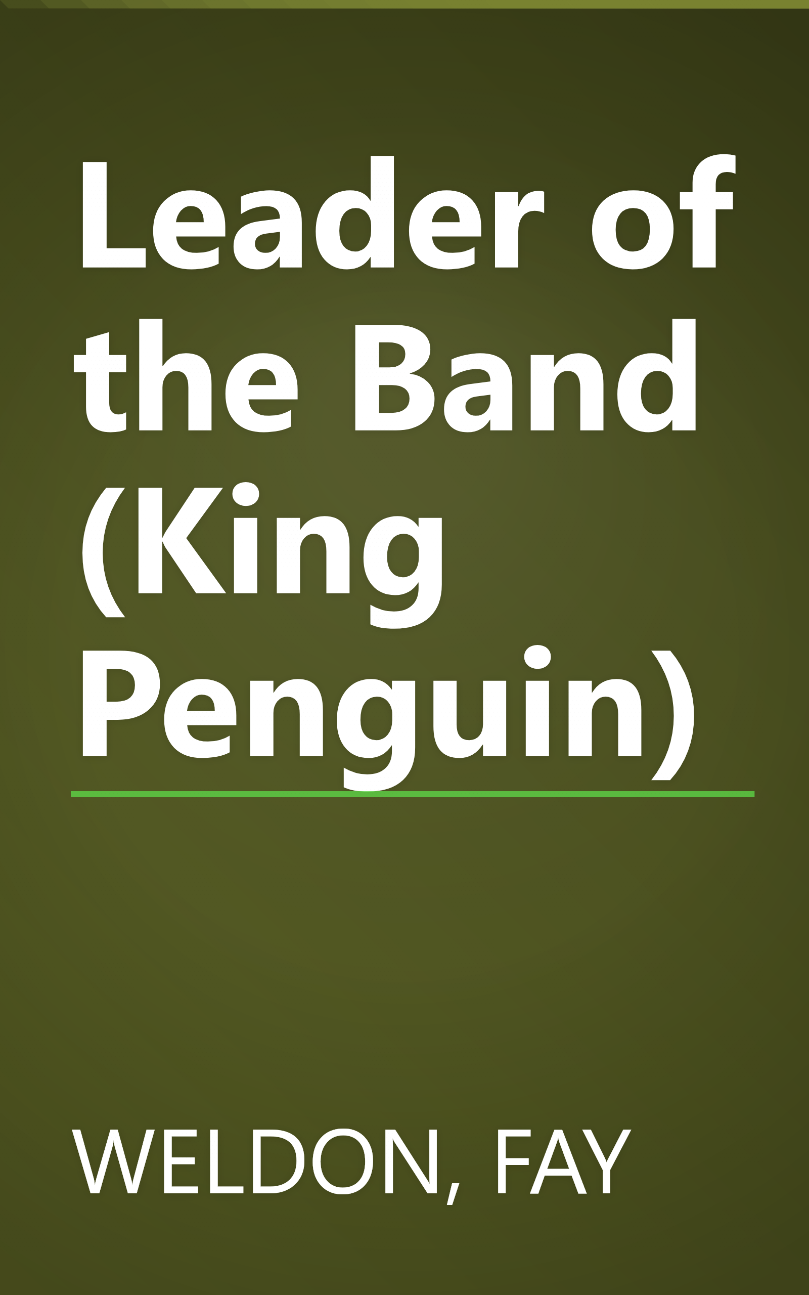 Leader of the Band (King Penguin) book cover