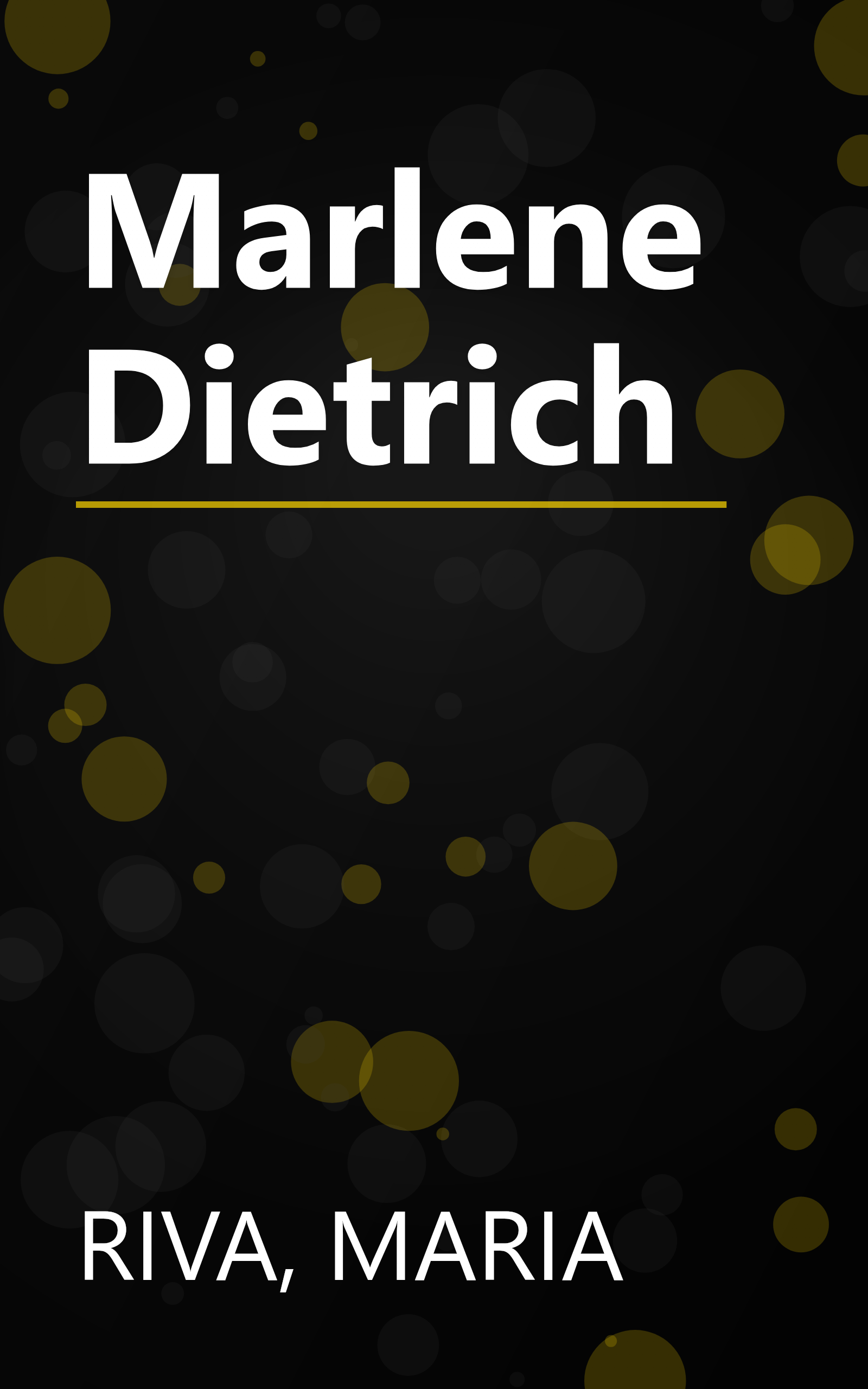 Marlene Dietrich book cover