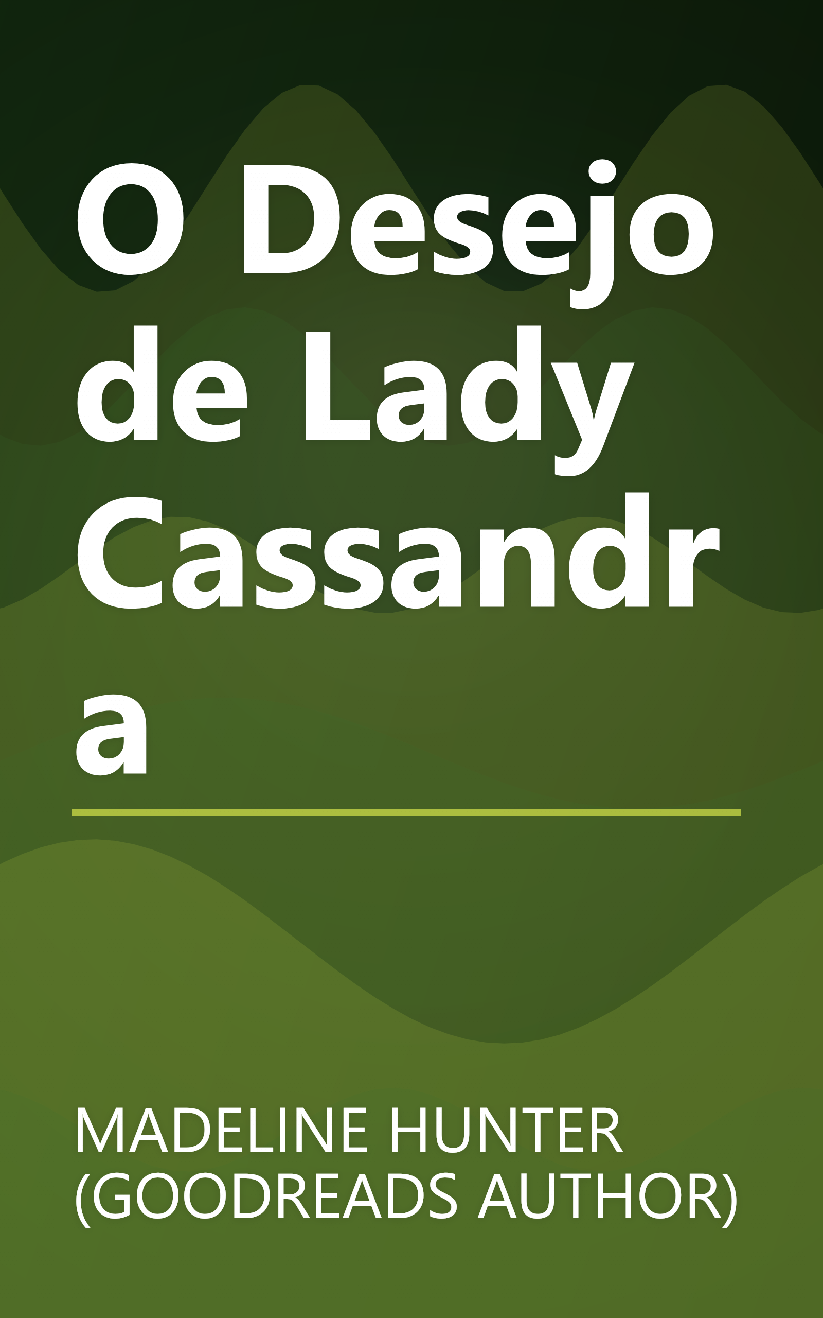 O Desejo de Lady Cassandra book cover
