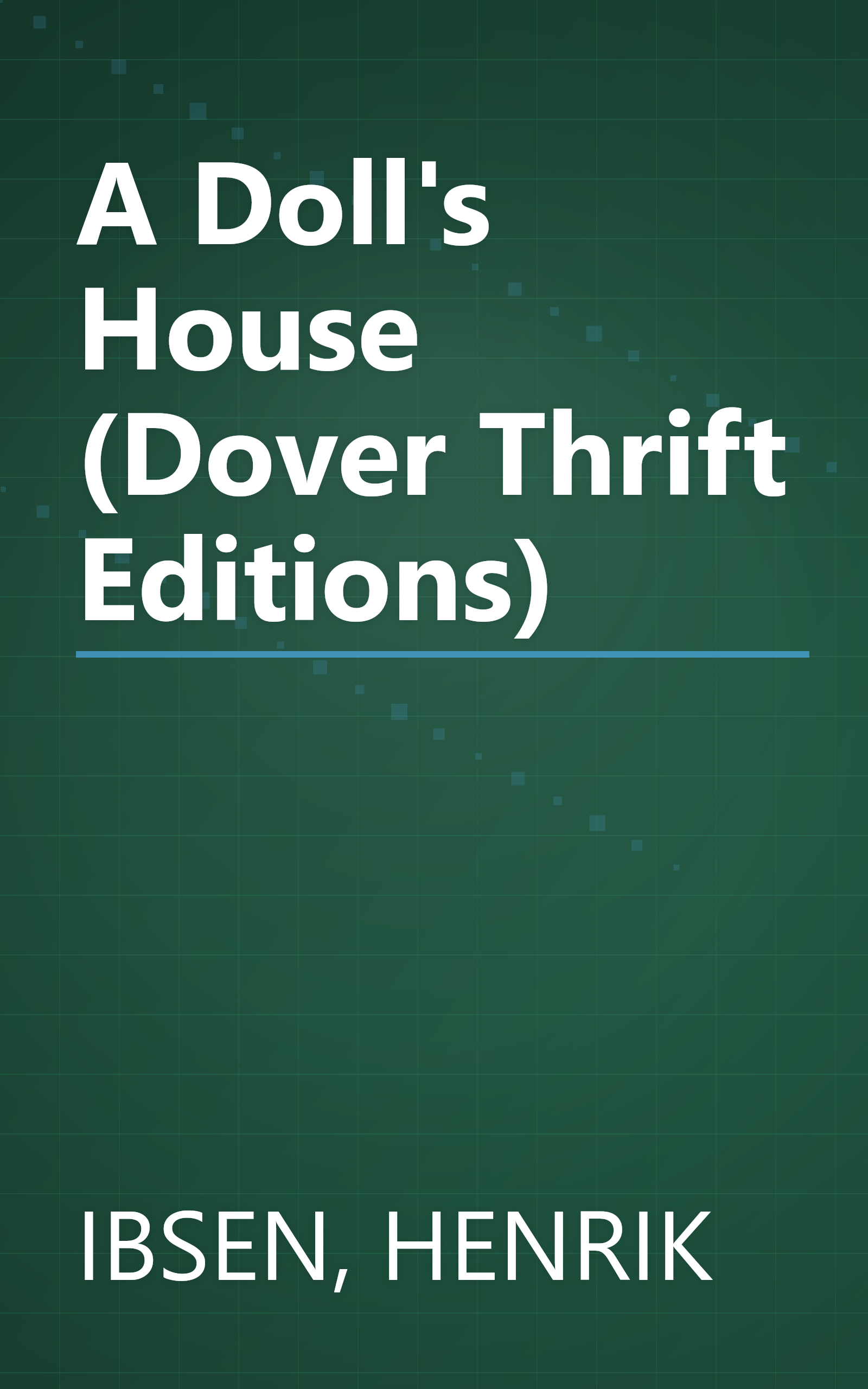 A Doll's House (Dover Thrift Editions) book cover