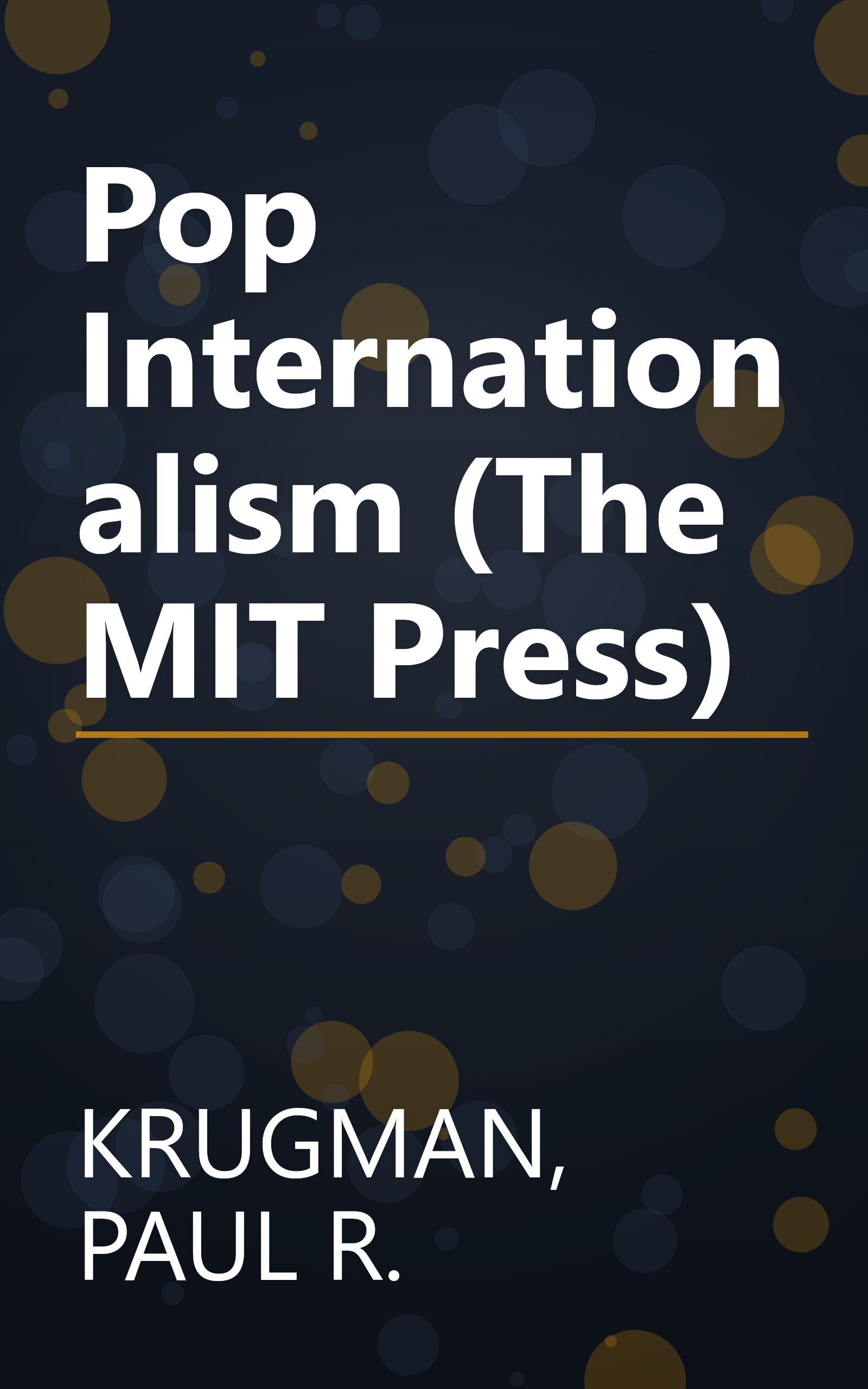Pop Internationalism (The MIT Press) book cover