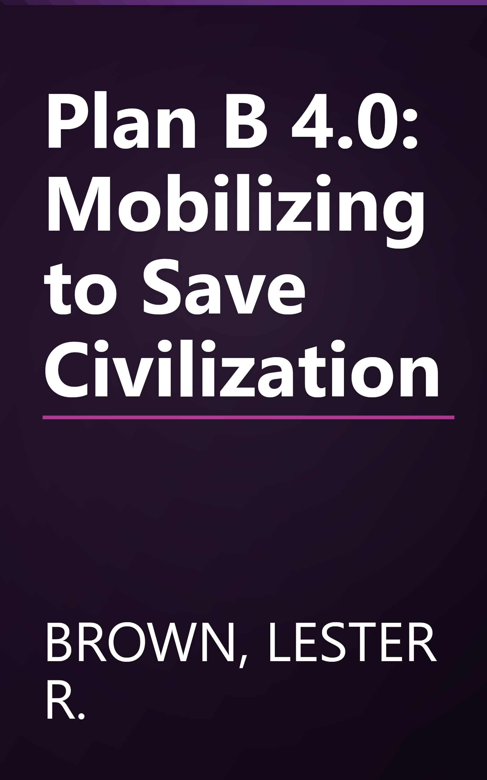 Plan B 4.0: Mobilizing to Save Civilization book cover