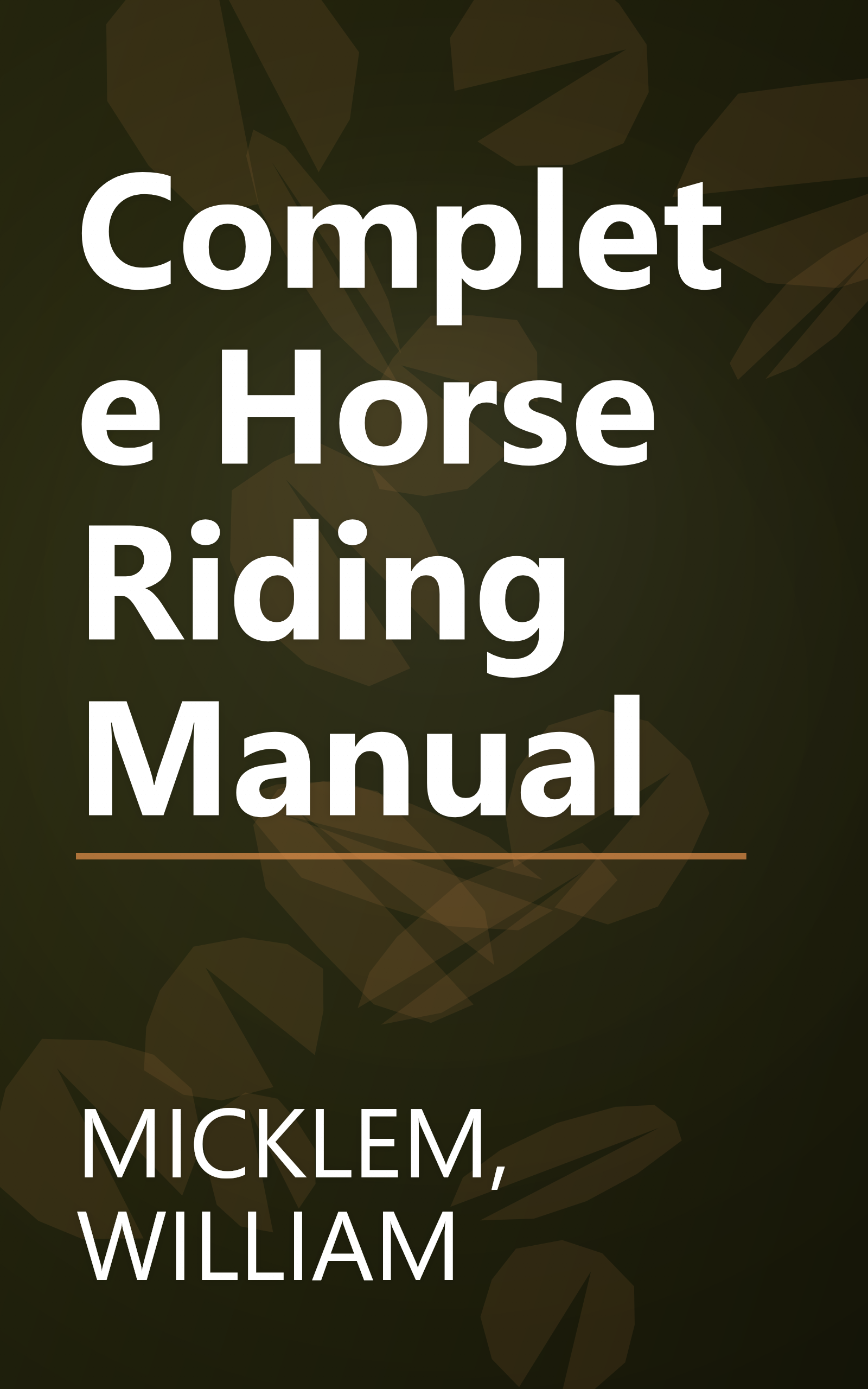 Complete Horse Riding Manual book cover