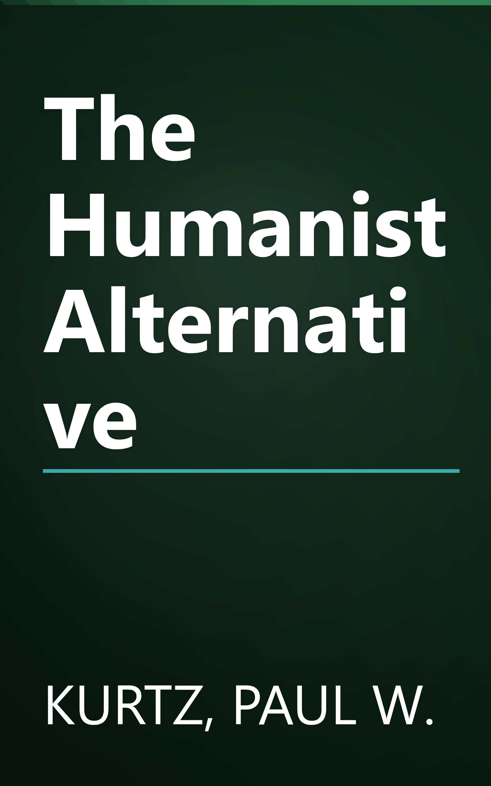 The Humanist Alternative book cover
