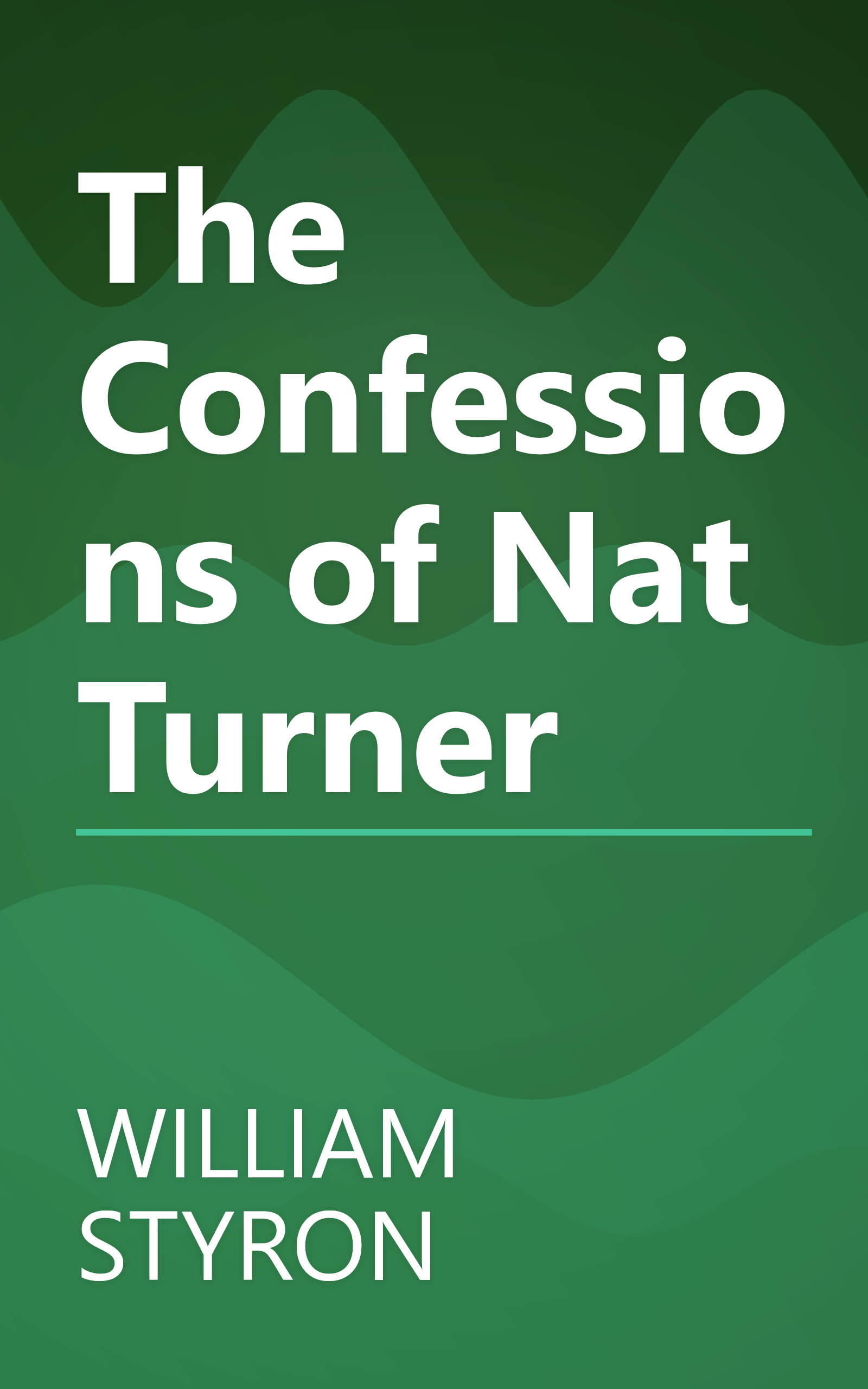 The Confessions of Nat Turner book cover