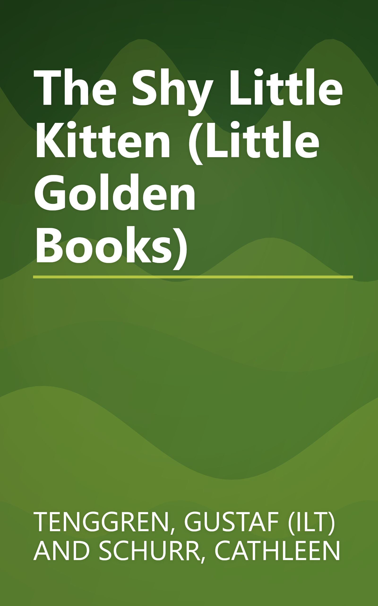 The Shy Little Kitten (Little Golden Books) book cover