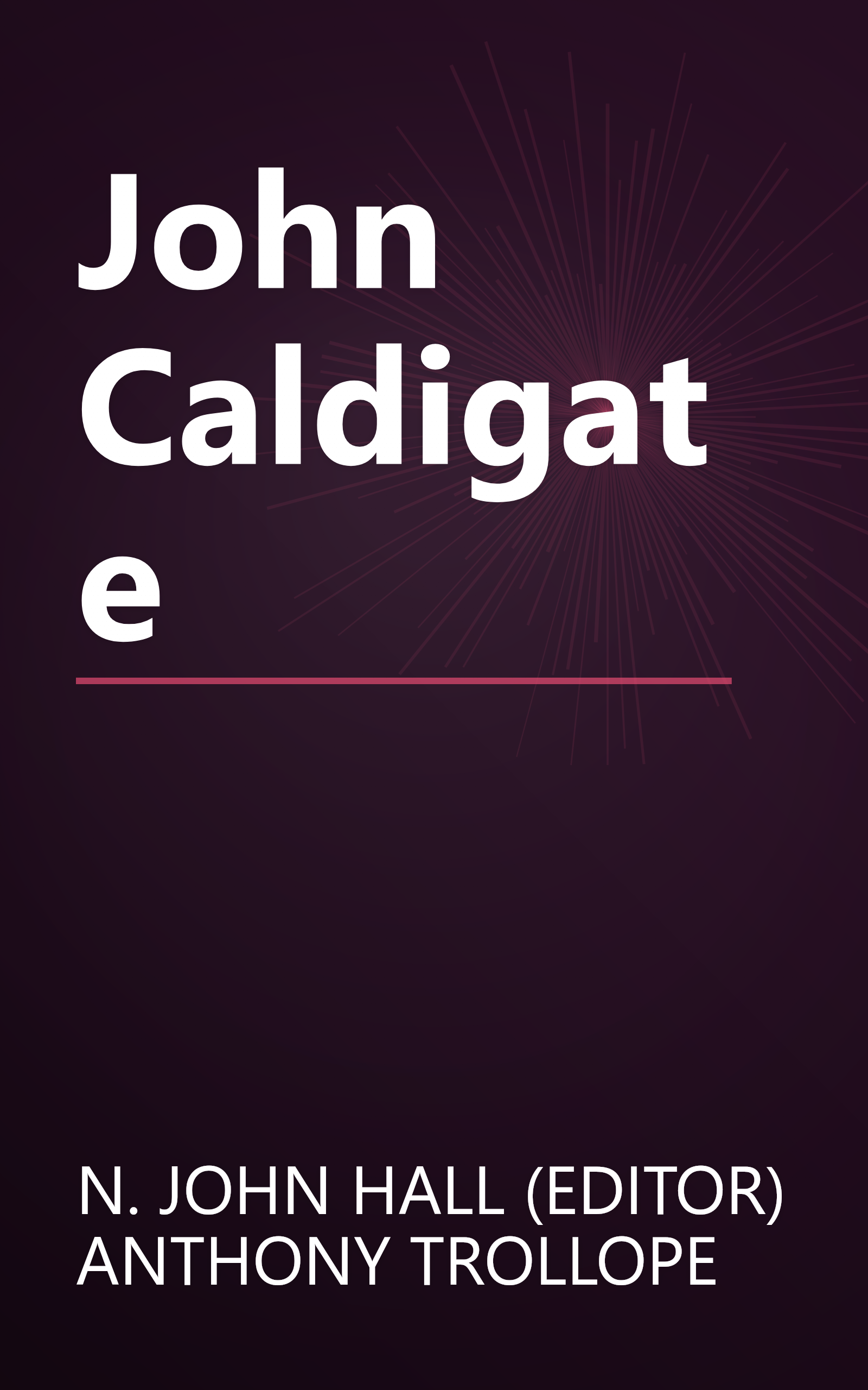 John Caldigate book cover