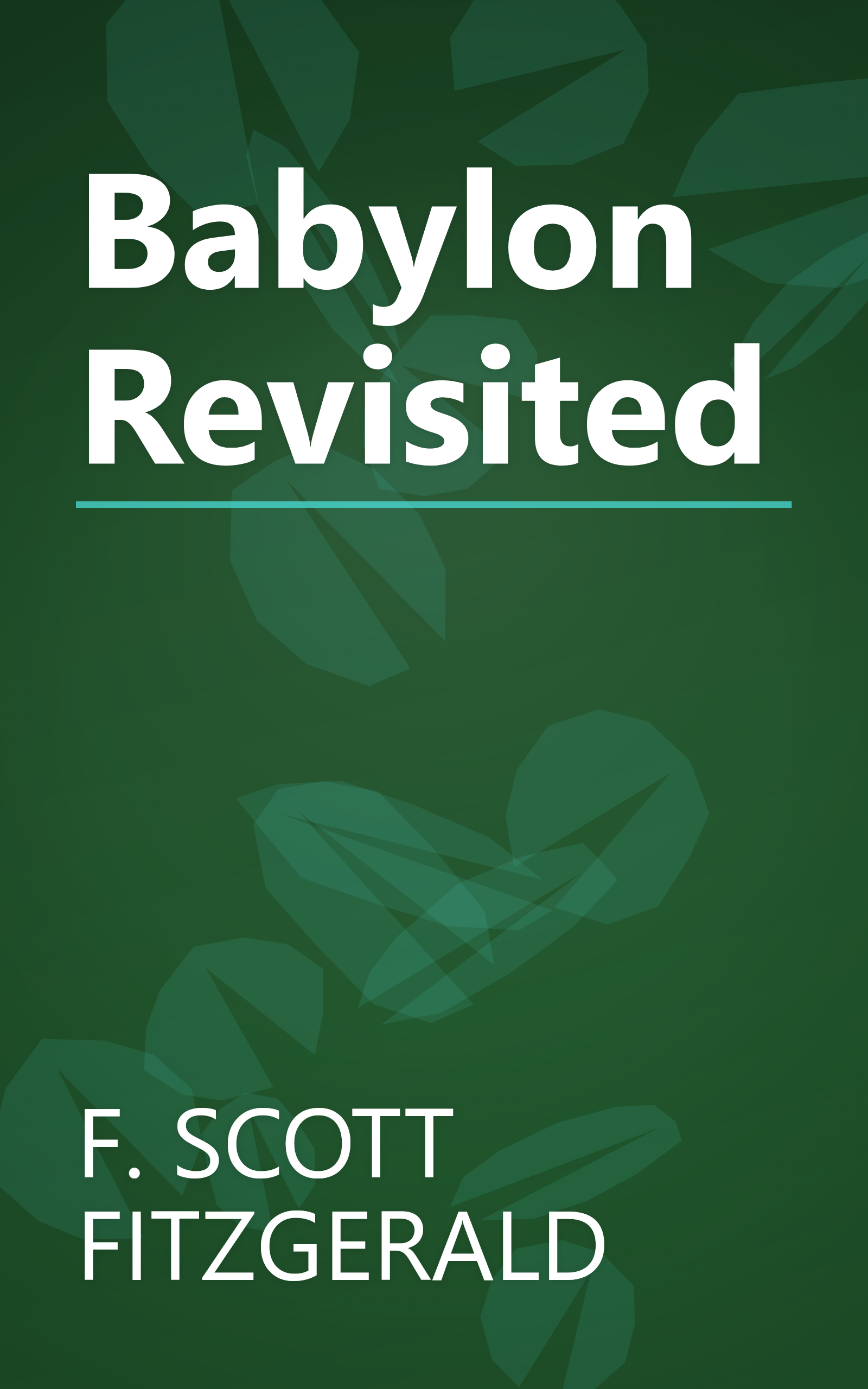 Babylon Revisited book cover
