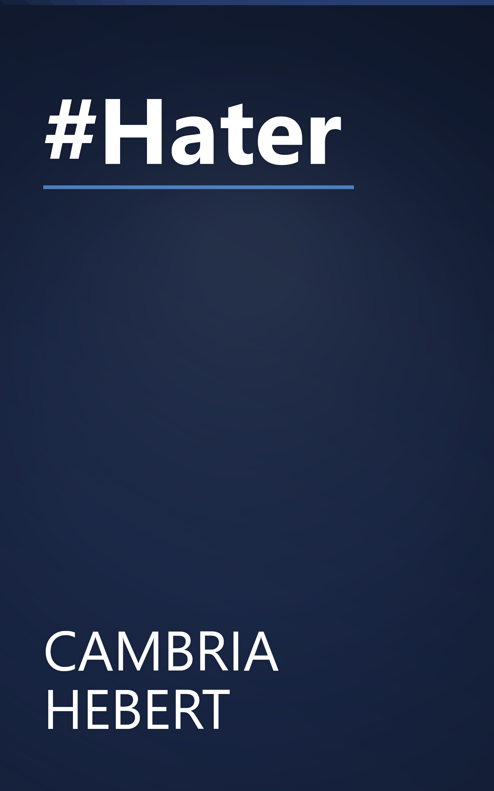 #Hater book cover