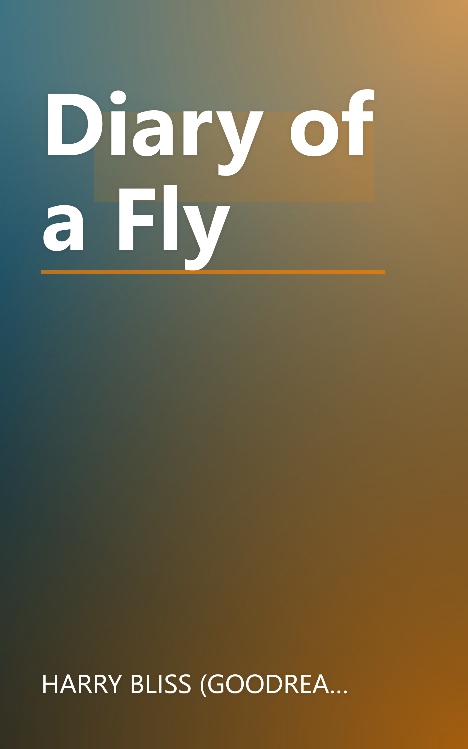 Diary of a Fly book cover