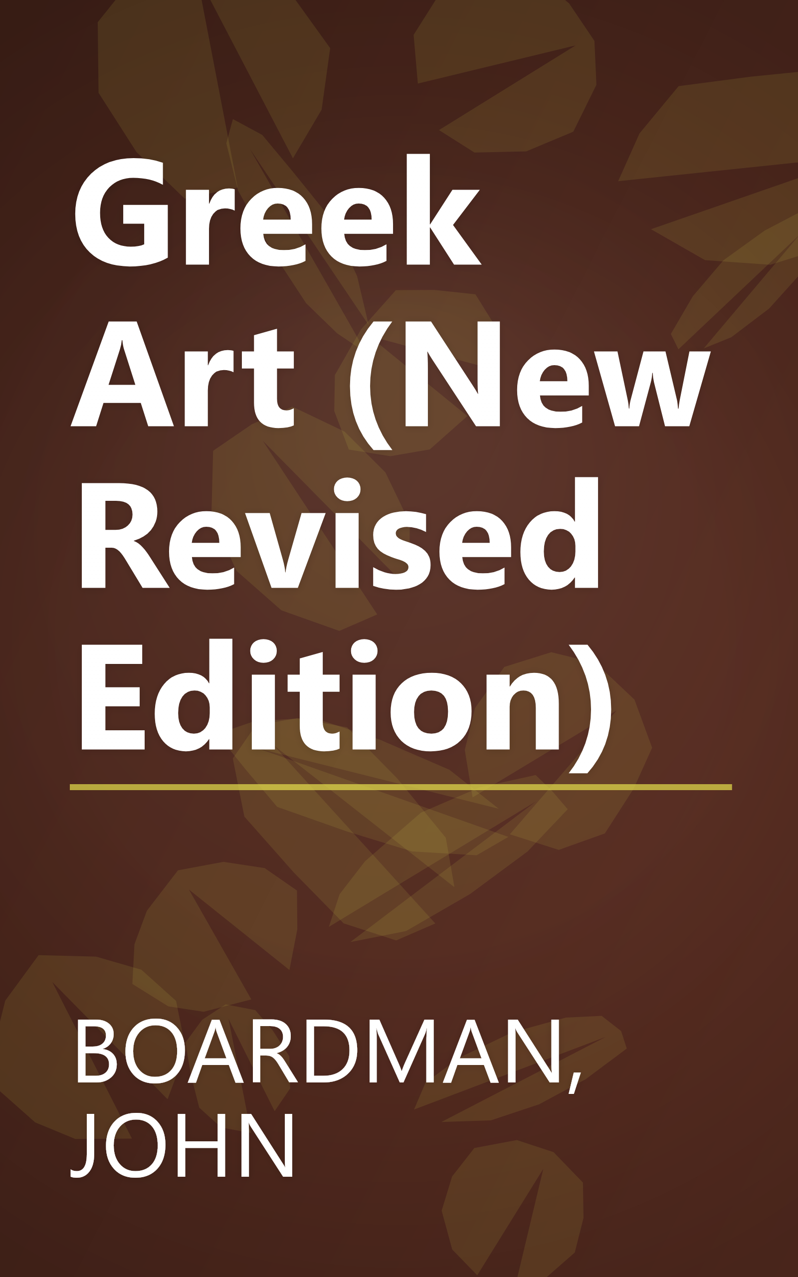 Greek Art (New Revised Edition) book cover