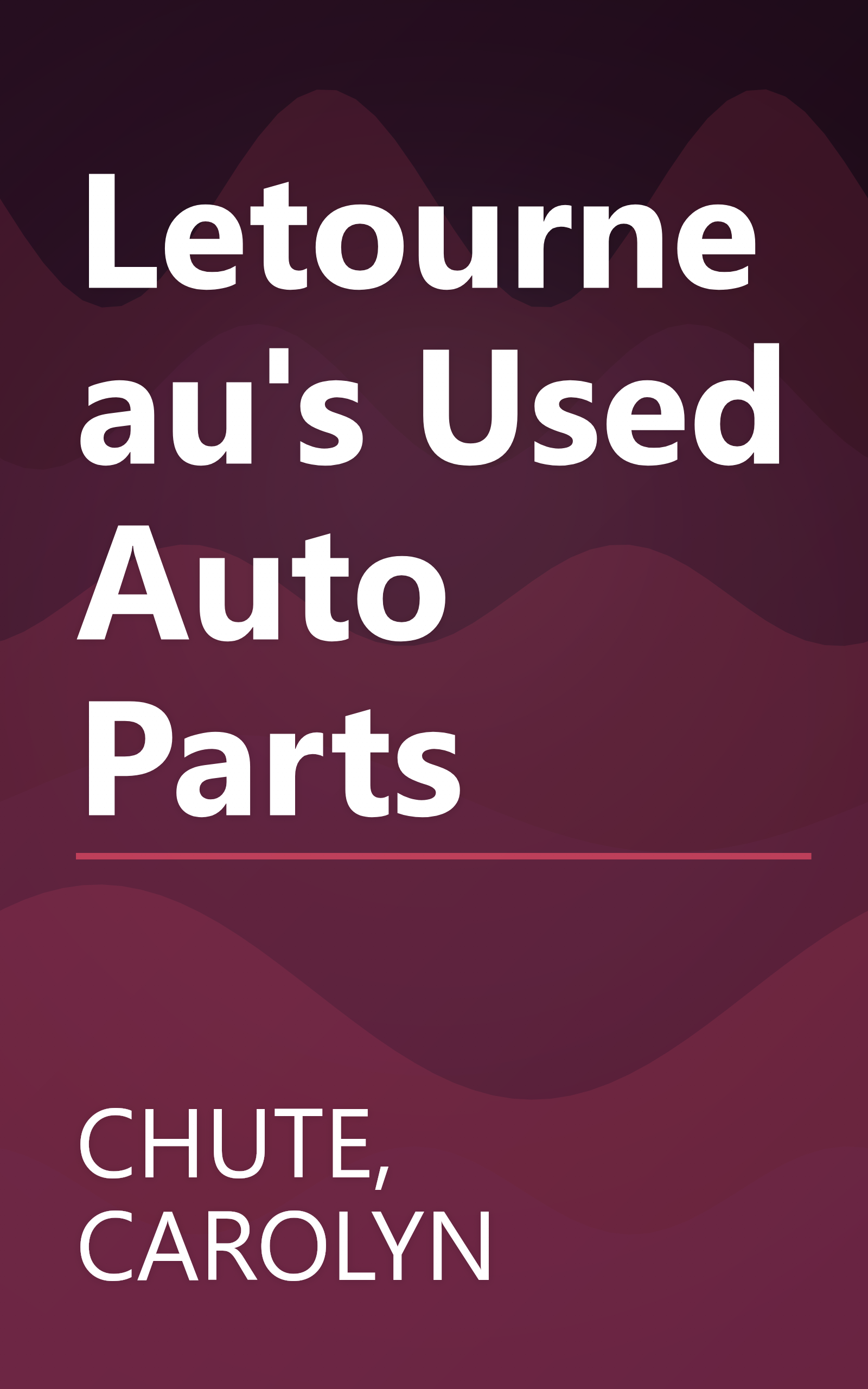 Letourneau's Used Auto Parts book cover