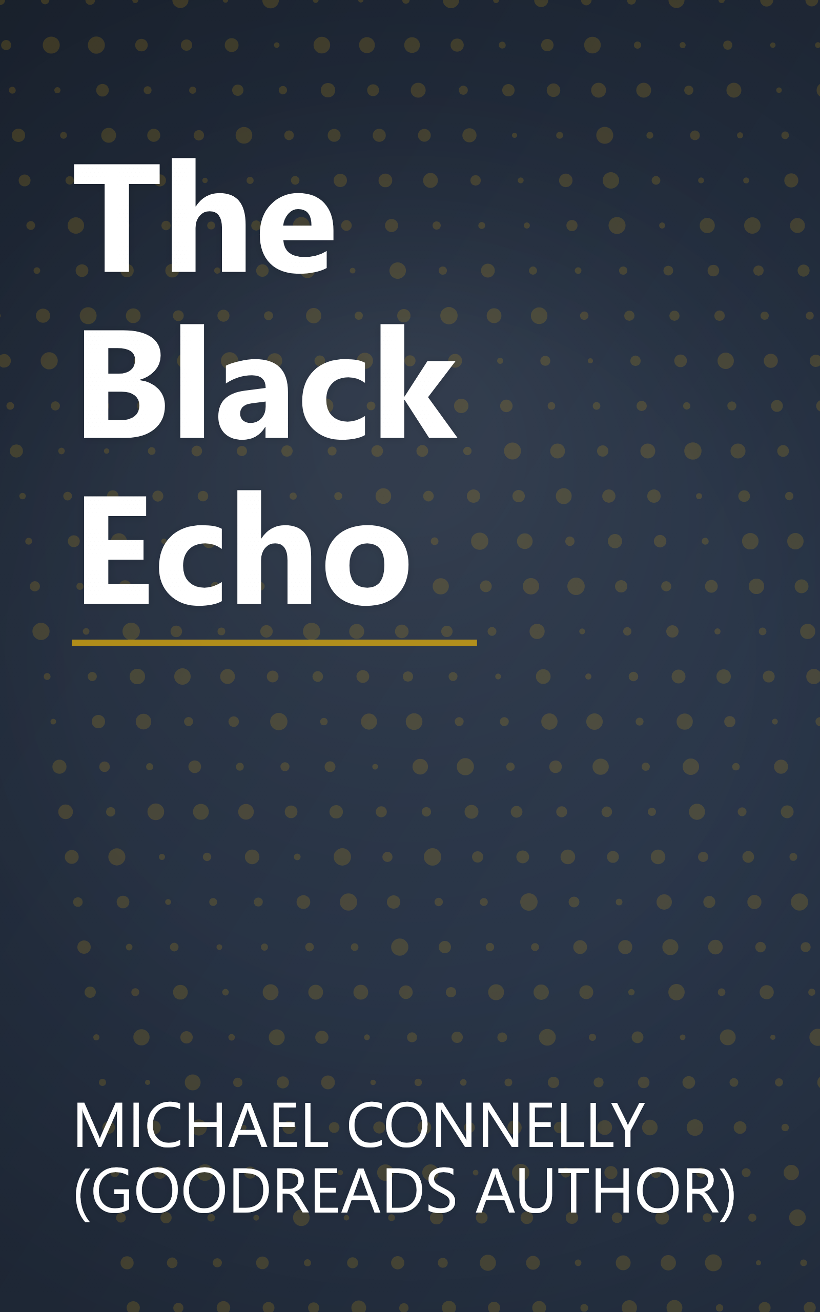 The Black Echo book cover