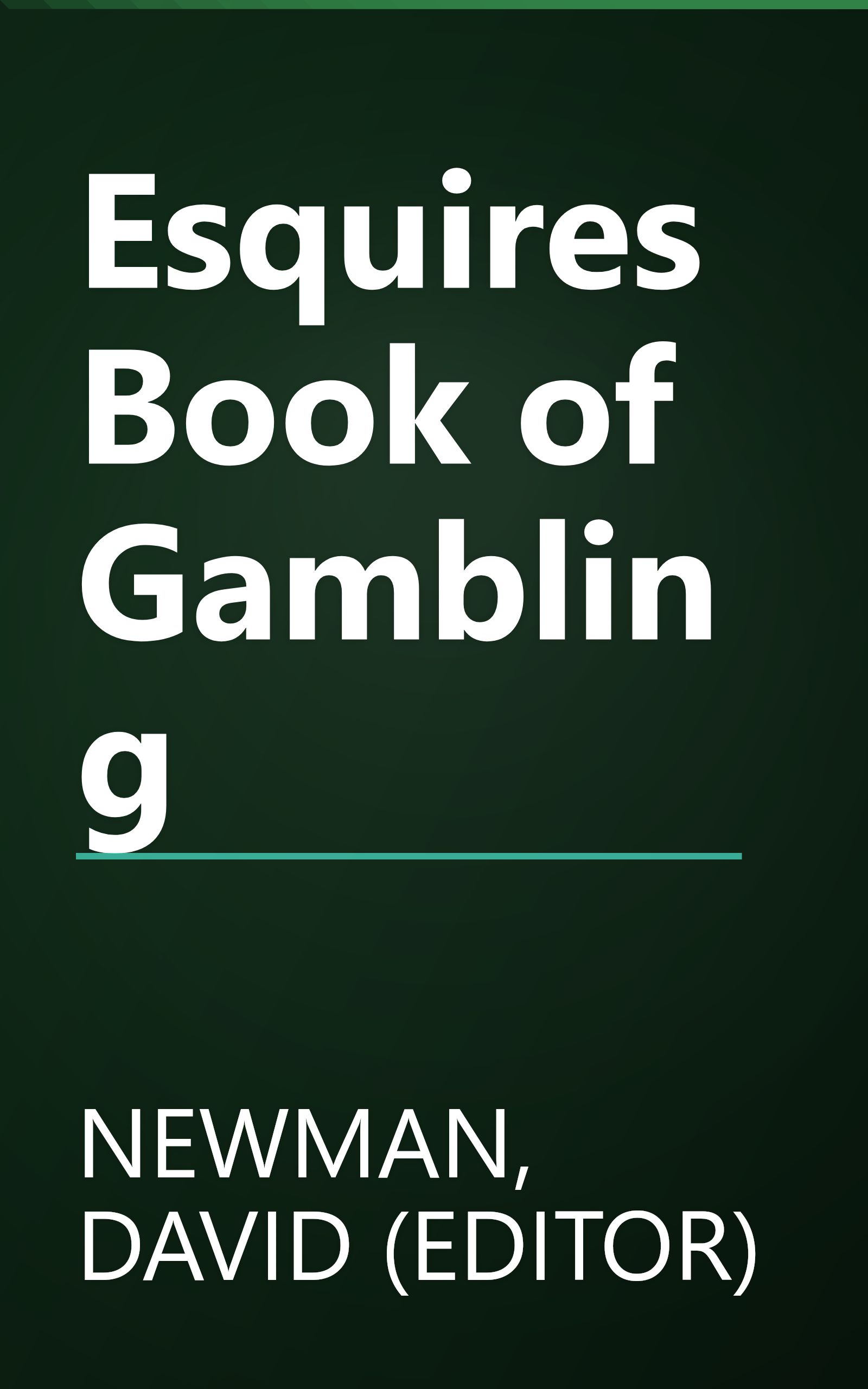 Esquires Book of Gambling book cover