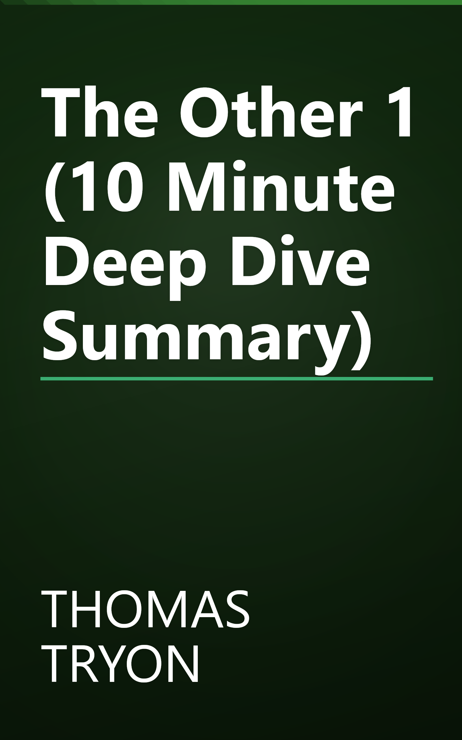 The Other 1 (10 Minute   Deep Dive Summary) book cover