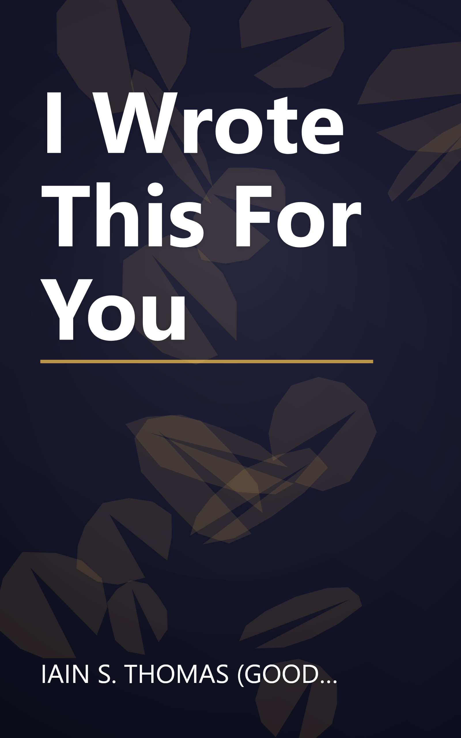 I Wrote This For You book cover