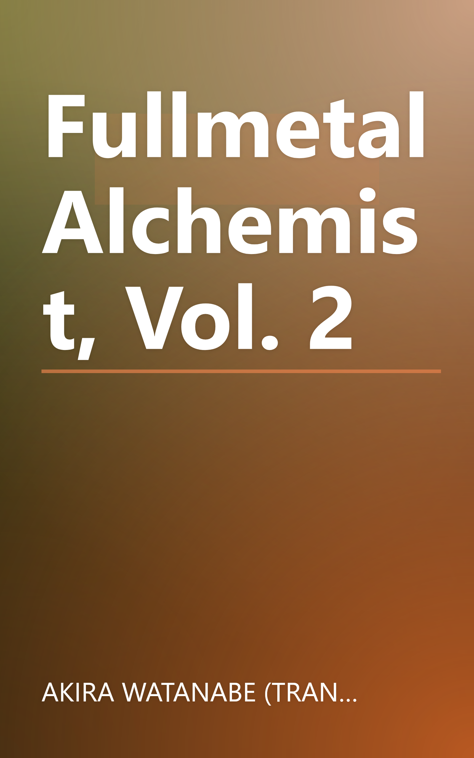 Fullmetal Alchemist, Vol. 2 book cover