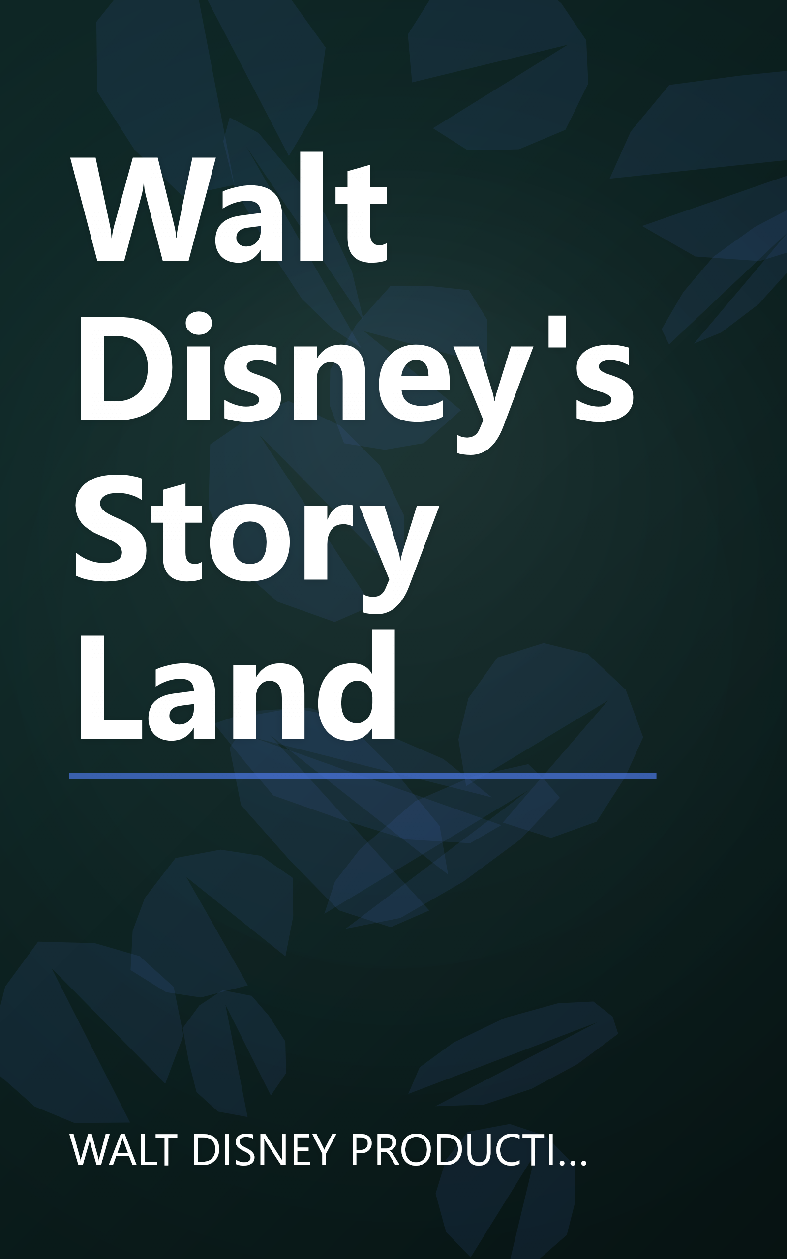 Walt Disney's Story Land book cover