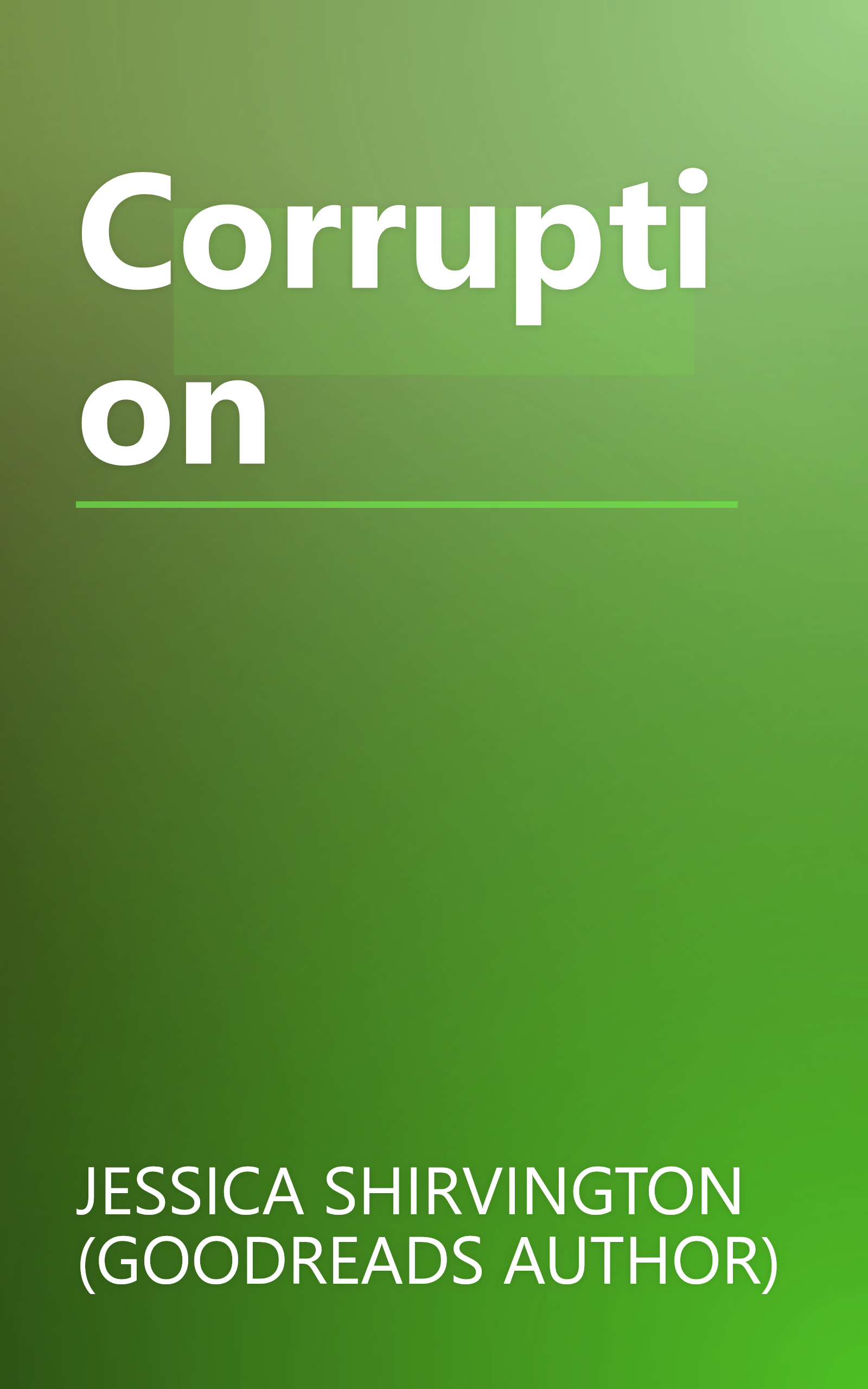 Corruption book cover