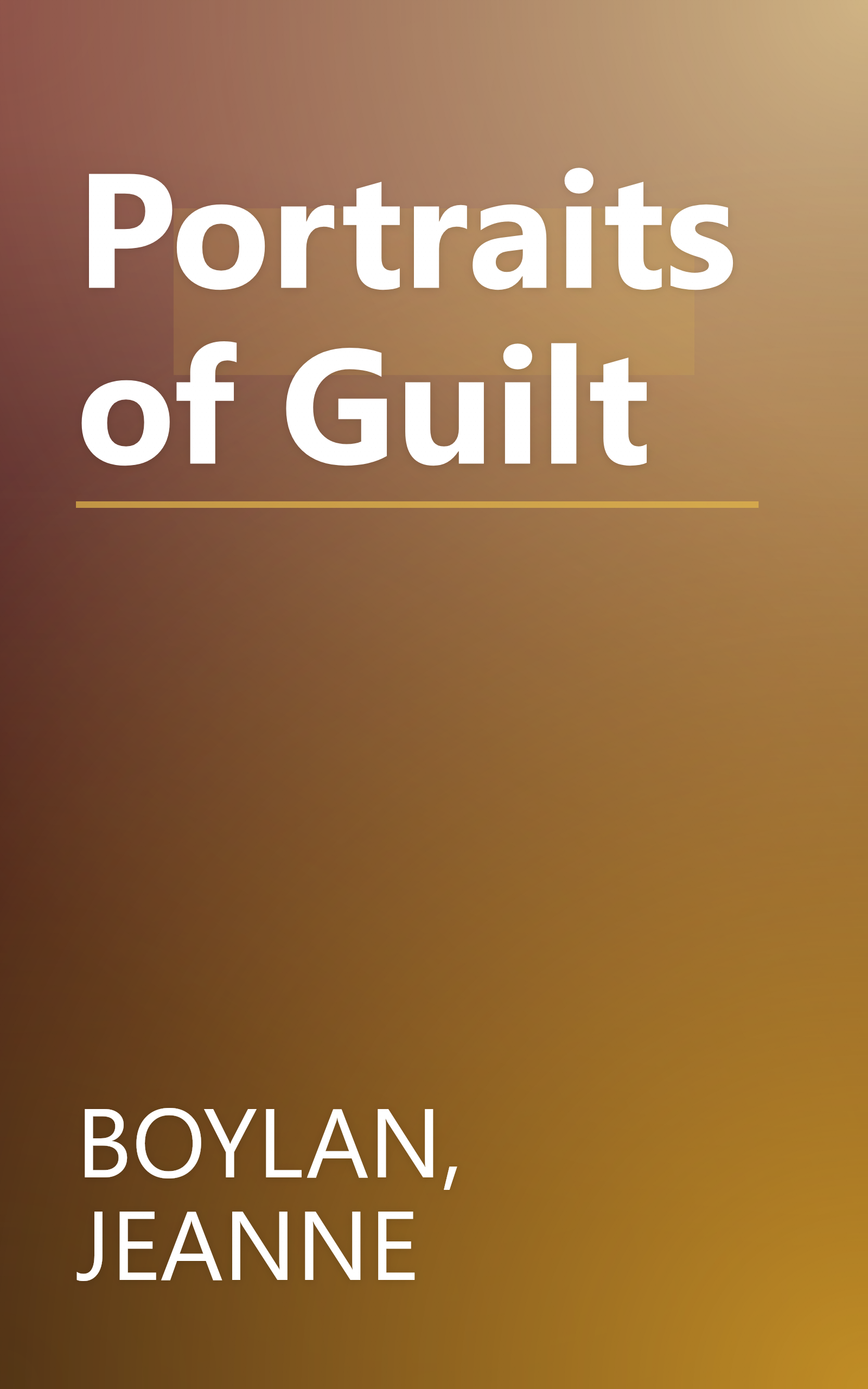 Portraits of Guilt book cover