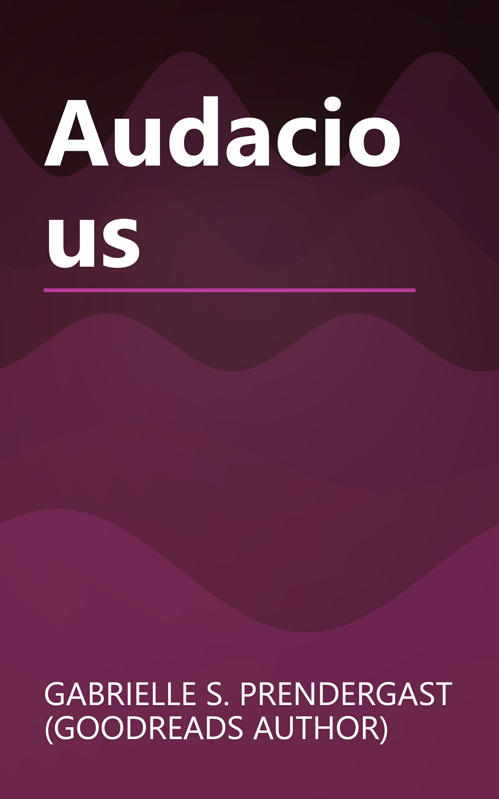 Audacious book cover