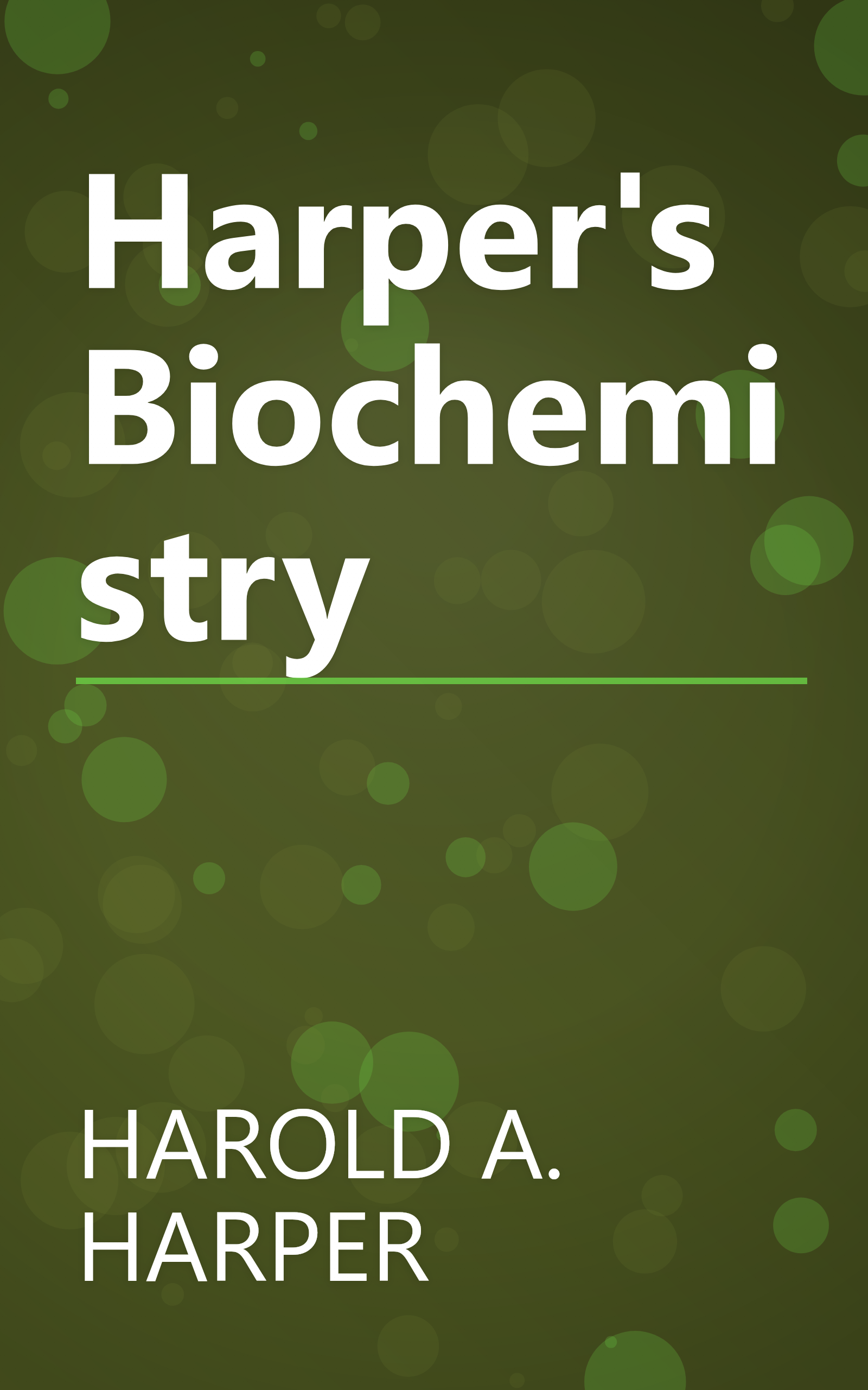 Harper's Biochemistry book cover