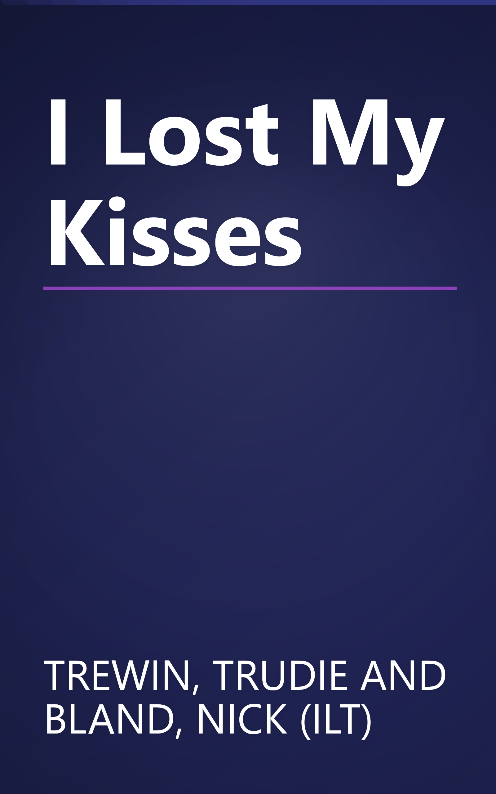 I Lost My Kisses book cover