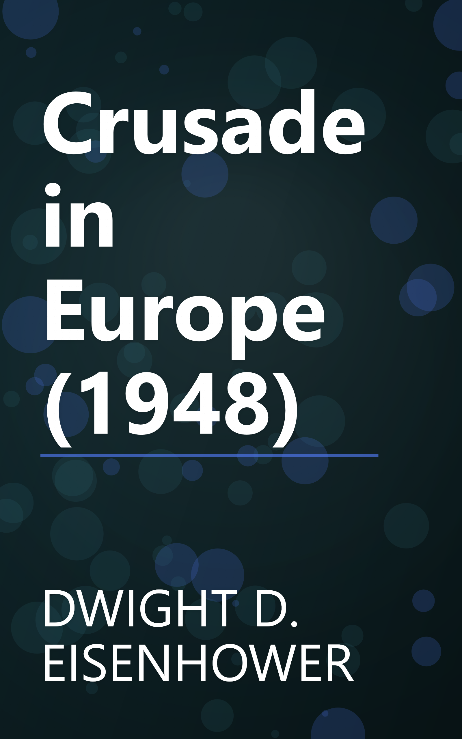 Crusade in Europe (1948) book cover
