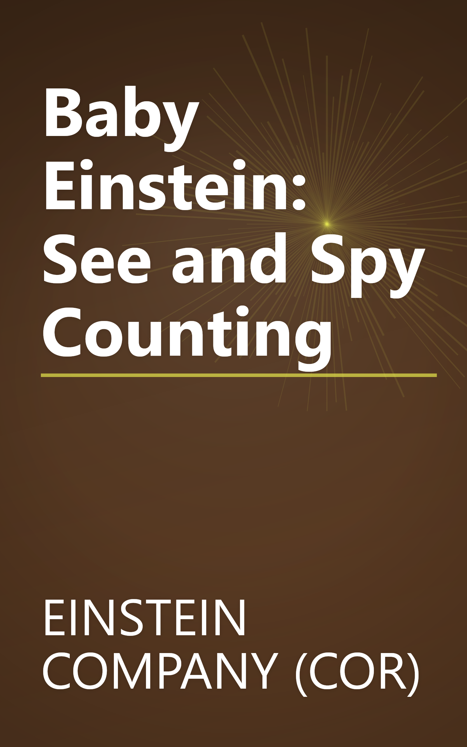 Baby Einstein: See and Spy Counting book cover