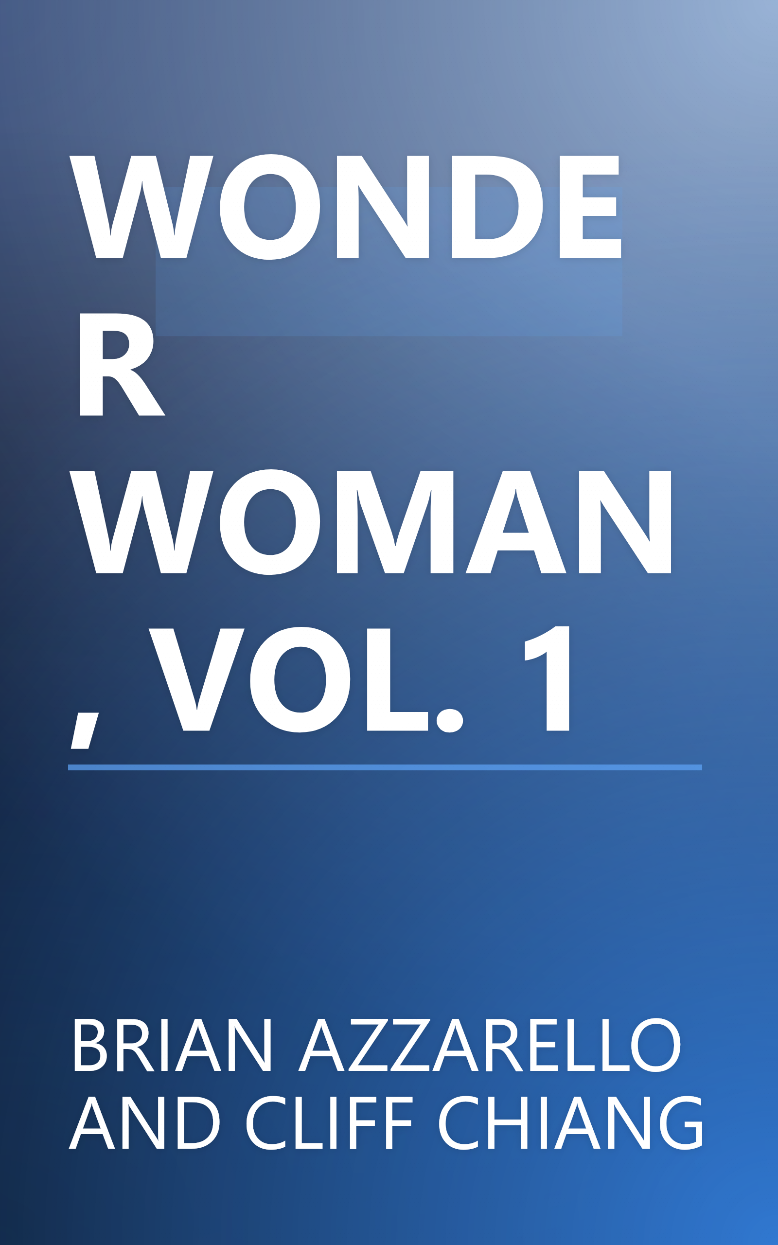 WONDER WOMAN, VOL. 1 book cover