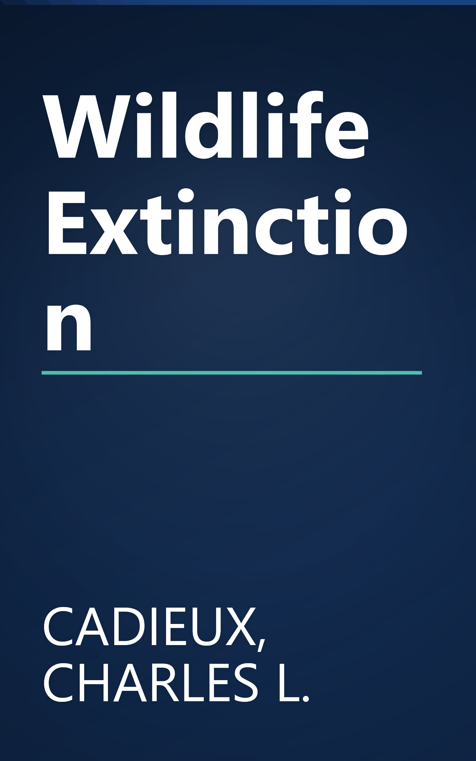Wildlife Extinction book cover