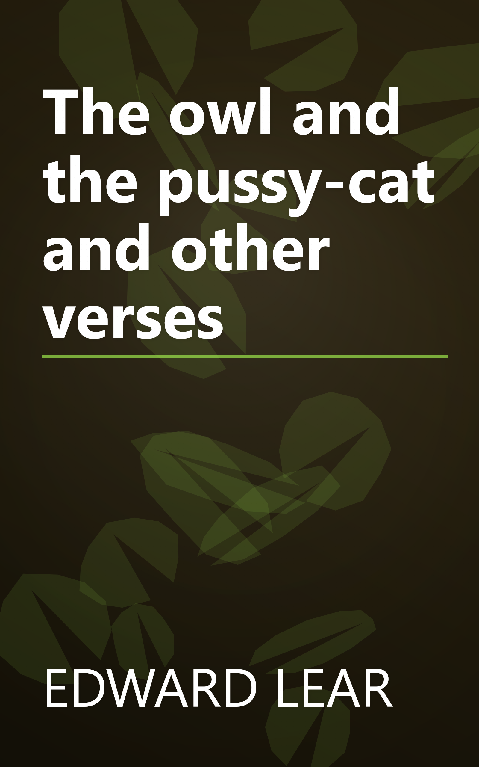The owl and the pussy-cat and other verses book cover