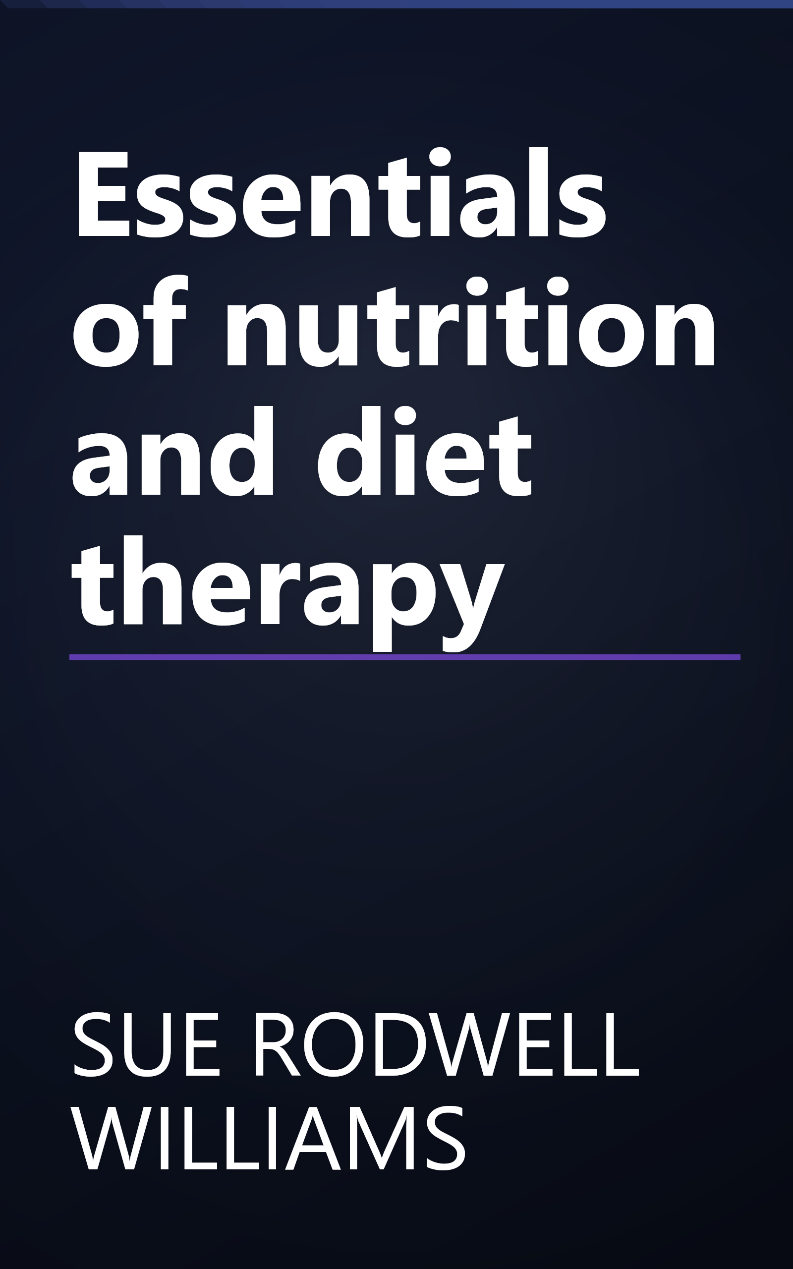 Essentials of nutrition and diet therapy book cover