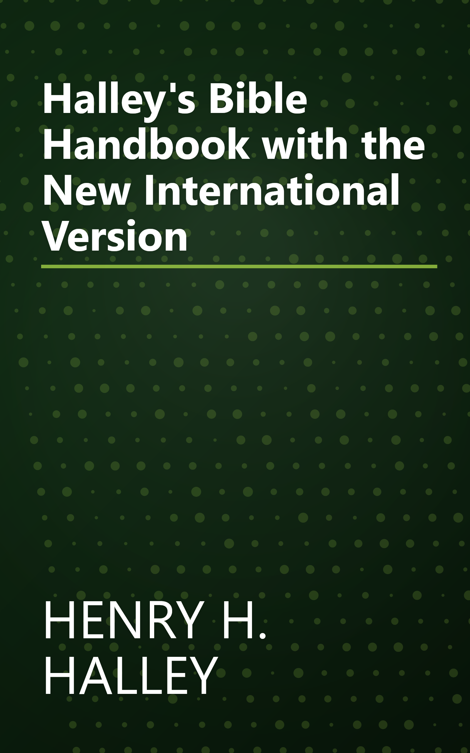 Halley's Bible Handbook with the New International Version book cover