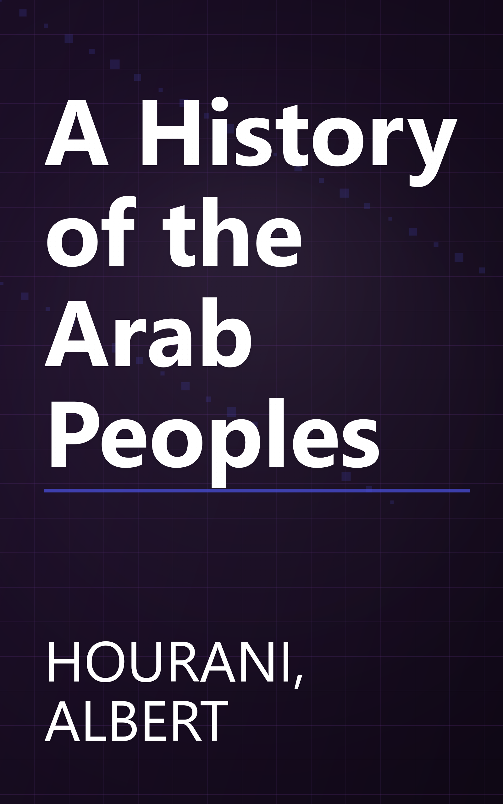 A History of the Arab Peoples book cover